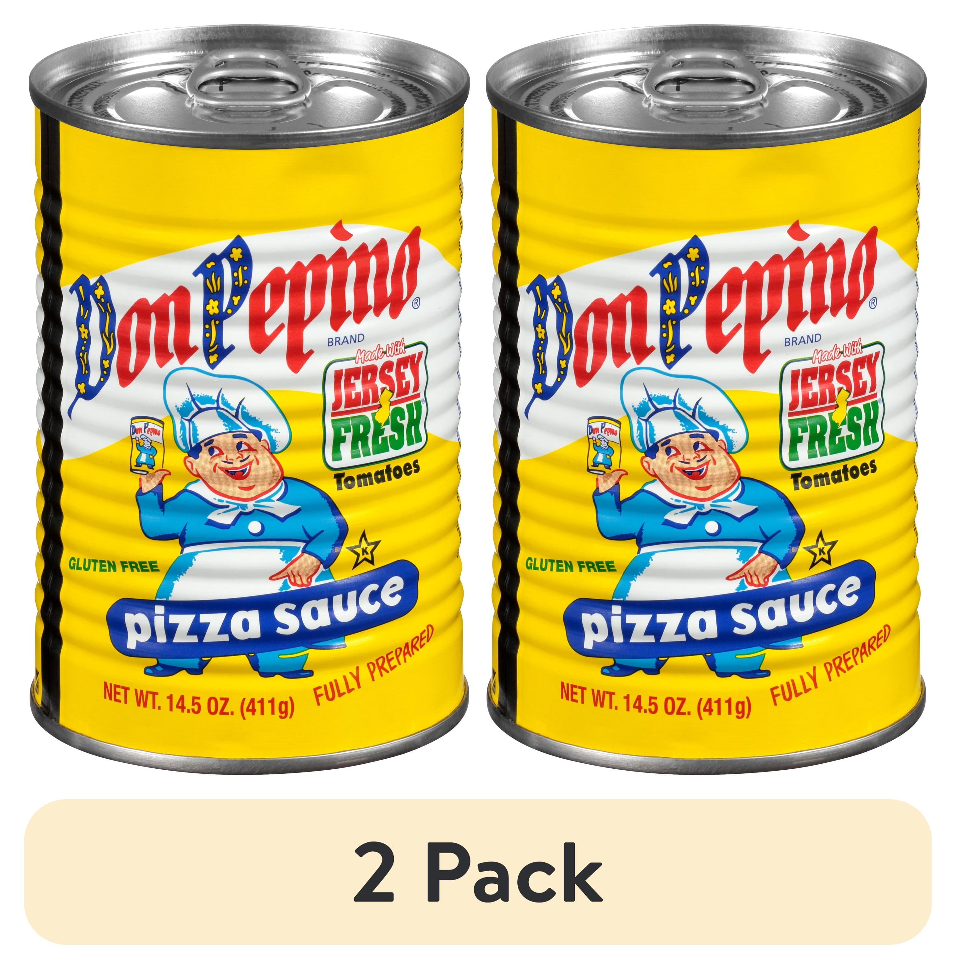 (2 pack) Don Pepino Pizza Sauce, Gluten Free, Shelf-Stable, 14.5 oz Can ...