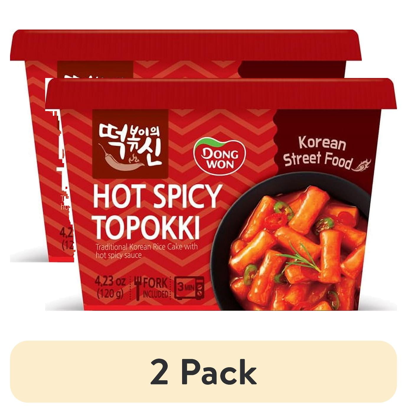 (2 pack) Dongwon Spicy and Sweet Topokki Cup, 4.23 Oz (Shelf- Stable ...
