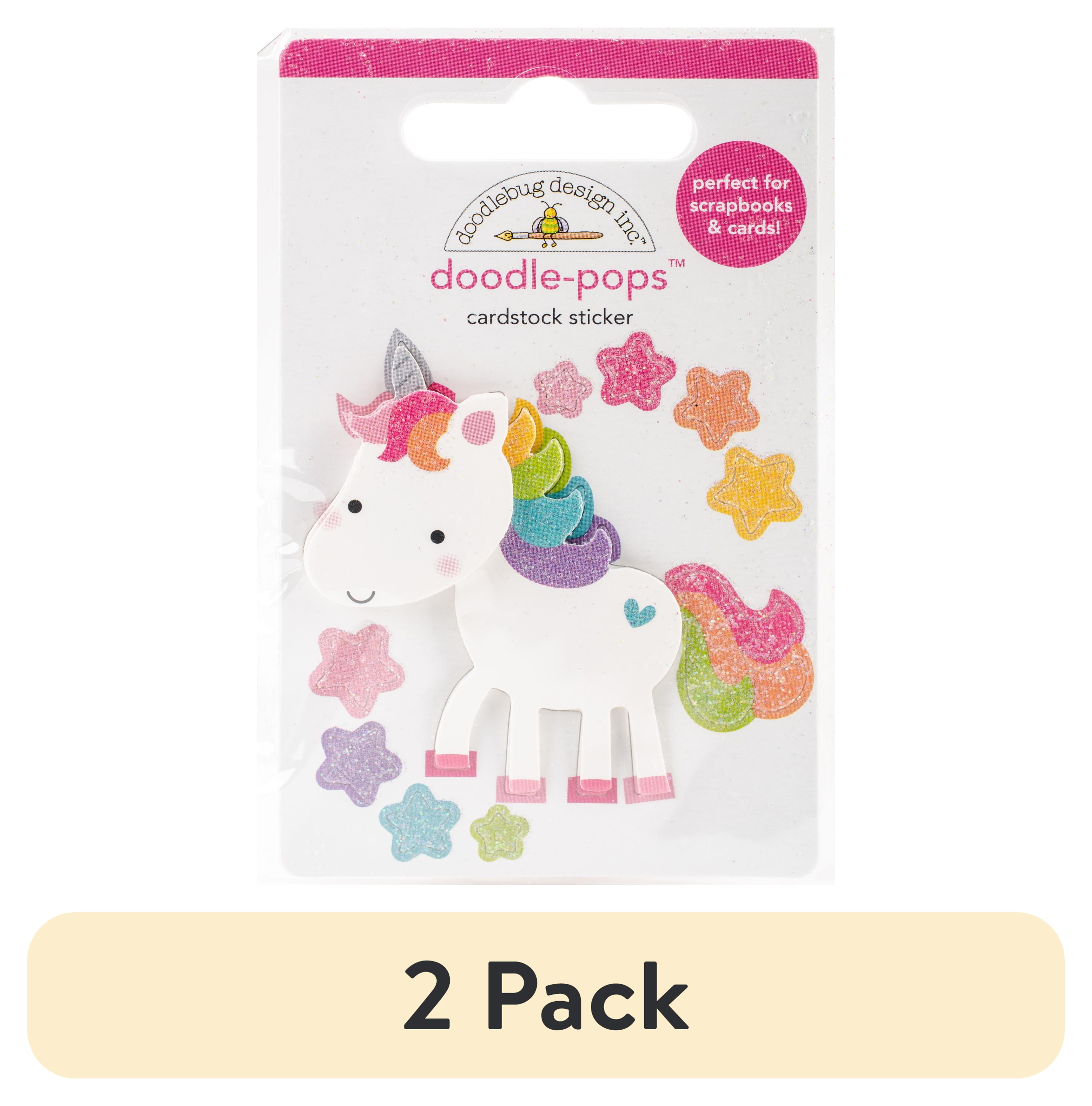 (2 pack) Doodlebug Doodle-Pops 3D Stickers-Fairy Tales Unicorn ...