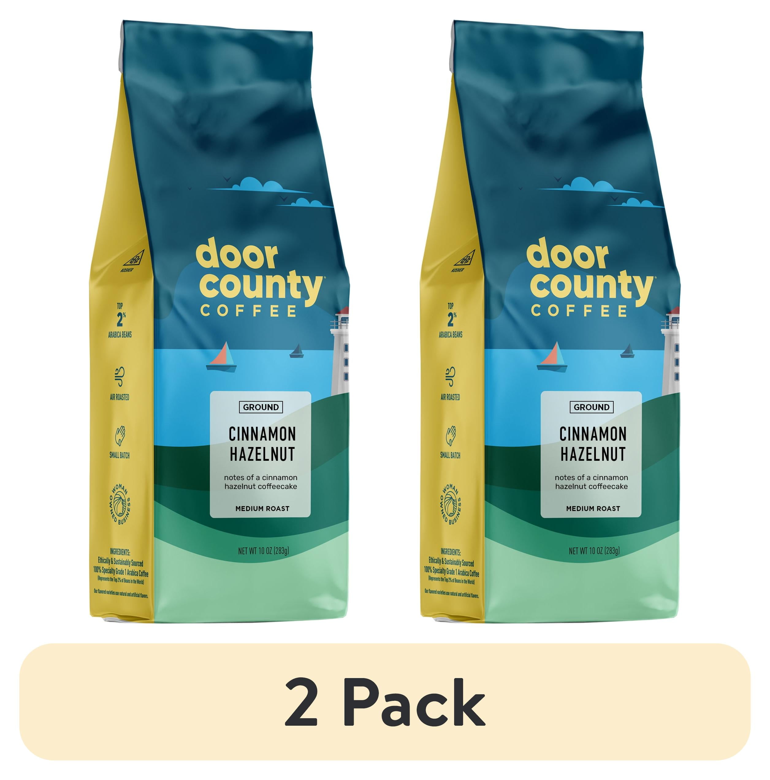 (2 pack) Door County Coffee Cinnamon Hazelnut, Cinnamon & Hazelnut ...