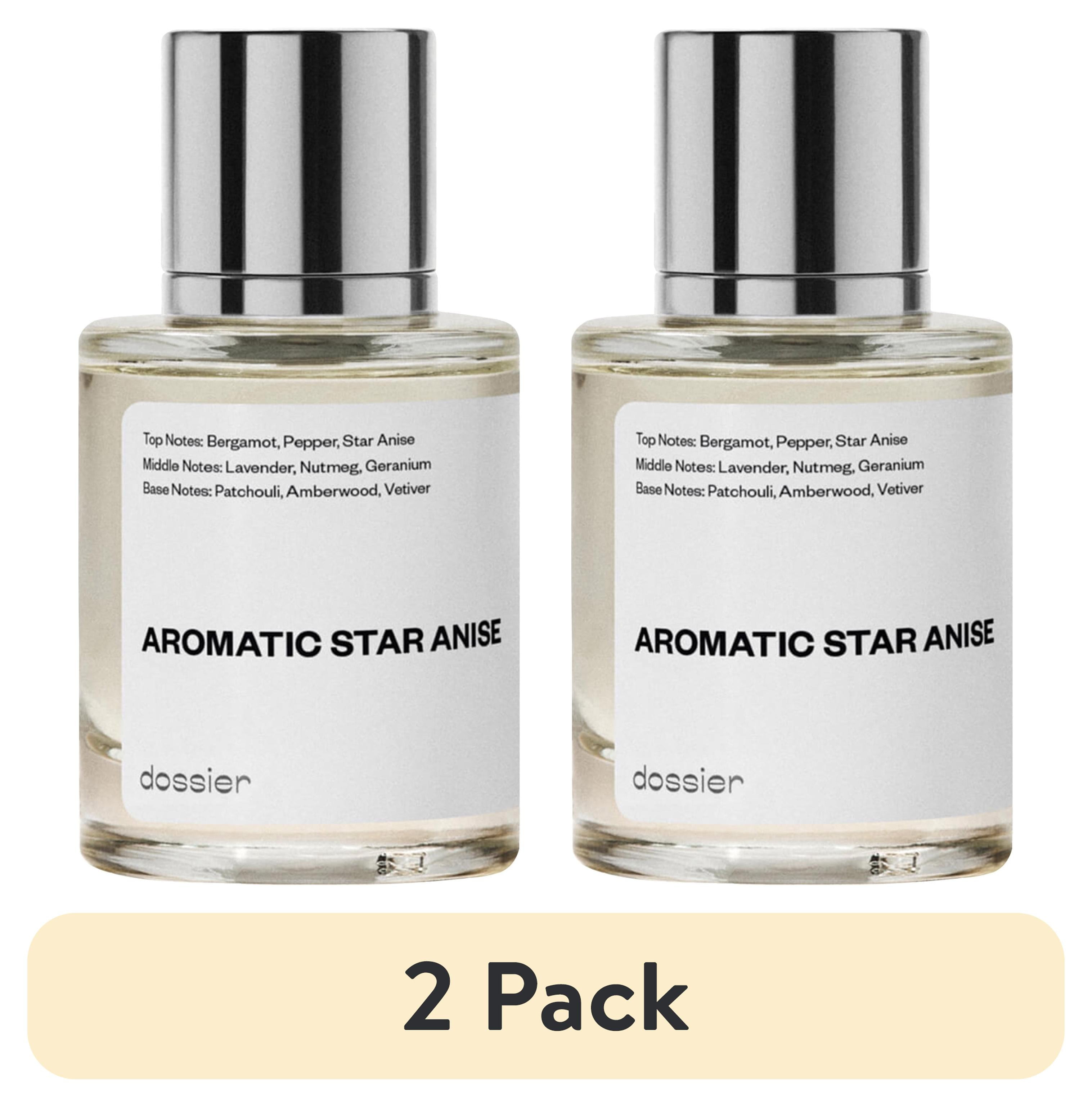 (2 pack) Dossier Aromatic Star Anise Eau De Toilette, Inspired by Dior ...