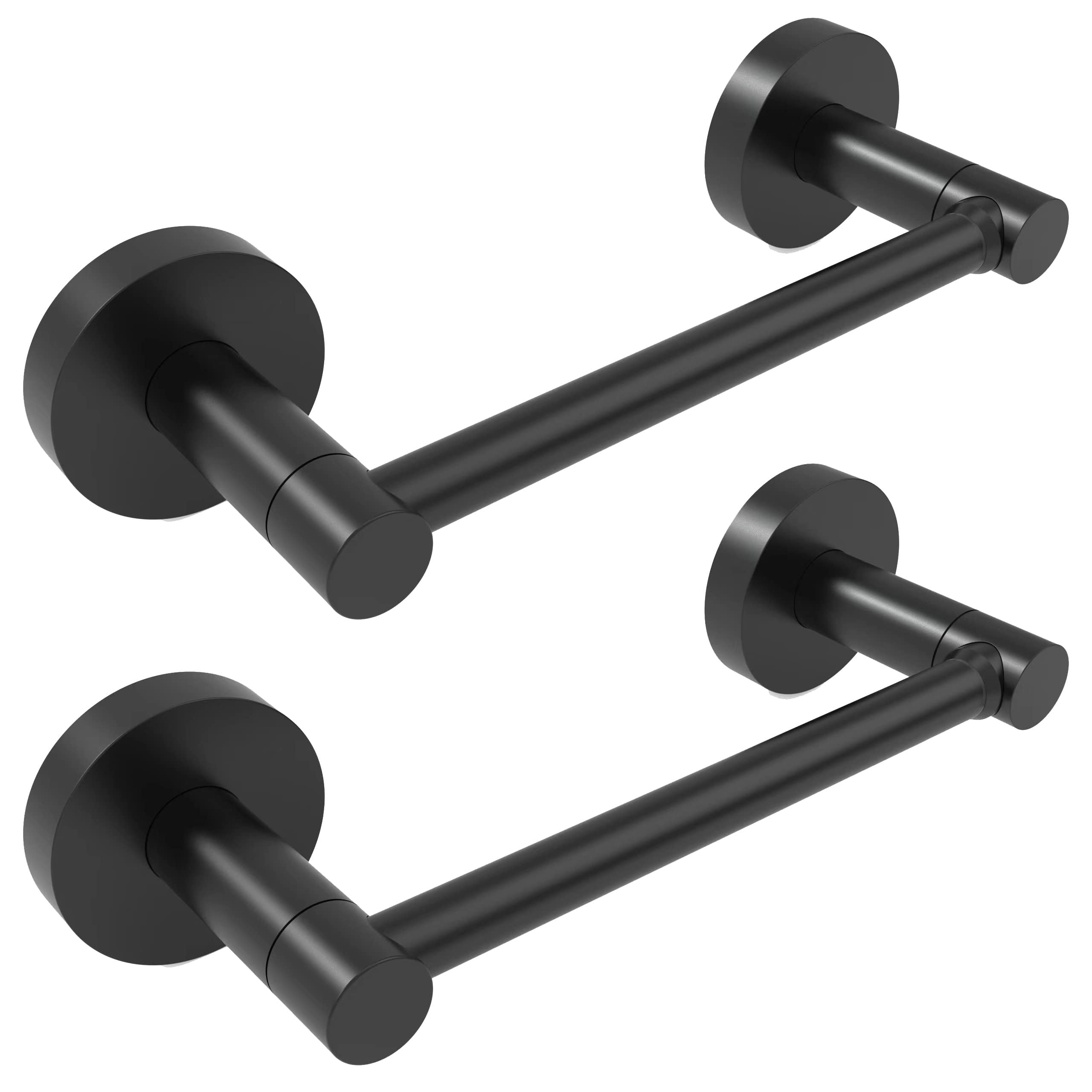 2-pack Double Post Pivoting Detachable Wall Mount Toilet Paper Holder ...