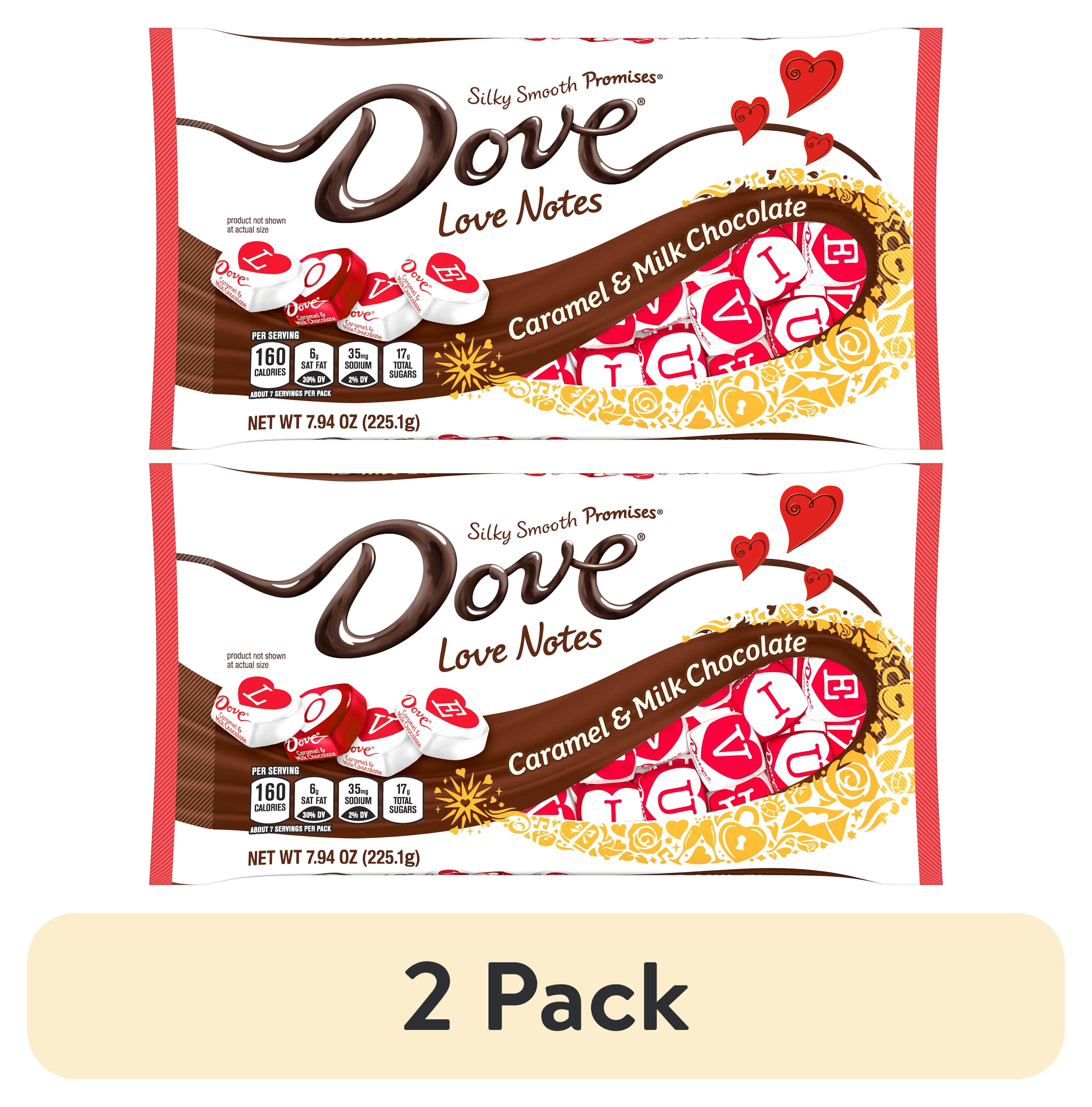 (2 pack) Dove Promises Love Notes Caramel & Milk Chocolate Valentine's ...