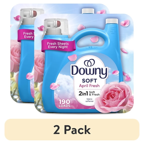 (2 pack) Downy Liquid Fabric Softener and Conditioner, April Fresh ...