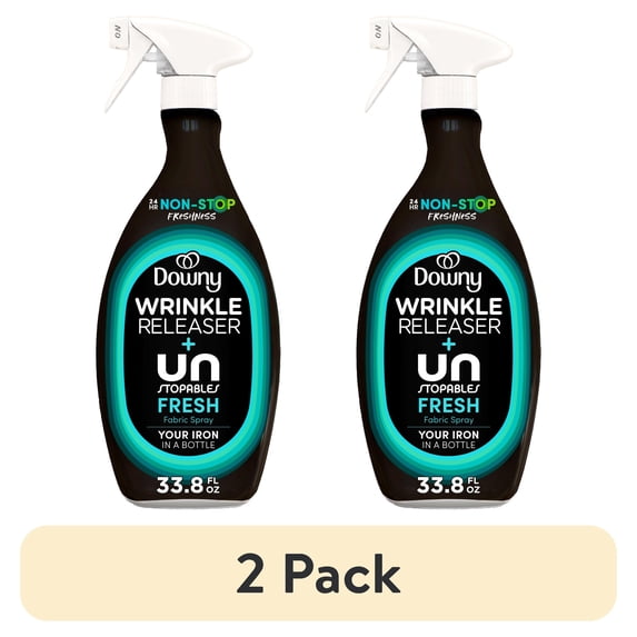 (2 pack) Downy Wrinkle Releaser and Refresher Fabric Spray, Unstopables ...