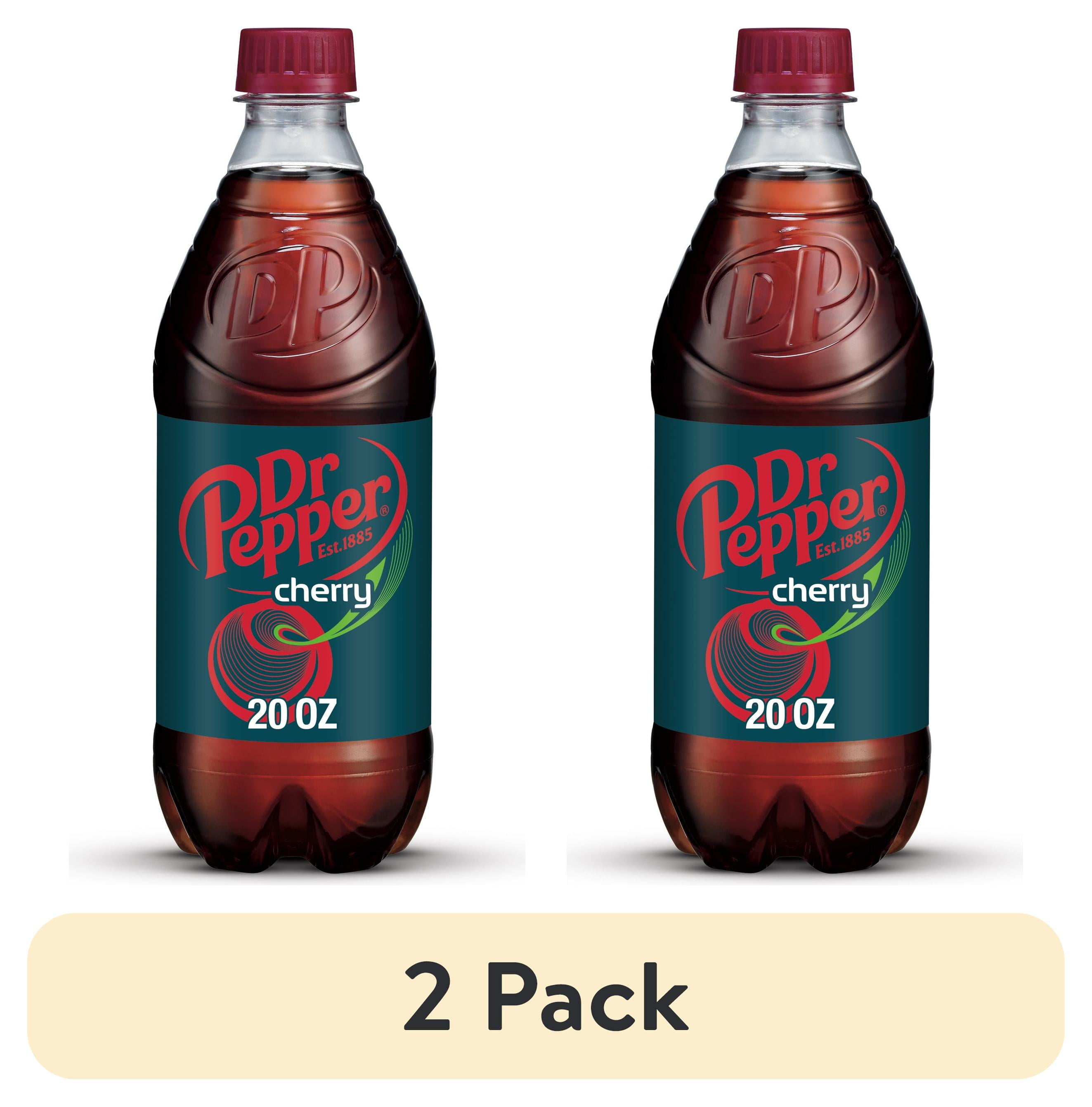 (2 pack) Dr Pepper Cherry Soda Pop, 20 fl oz, Bottle - Walmart.com