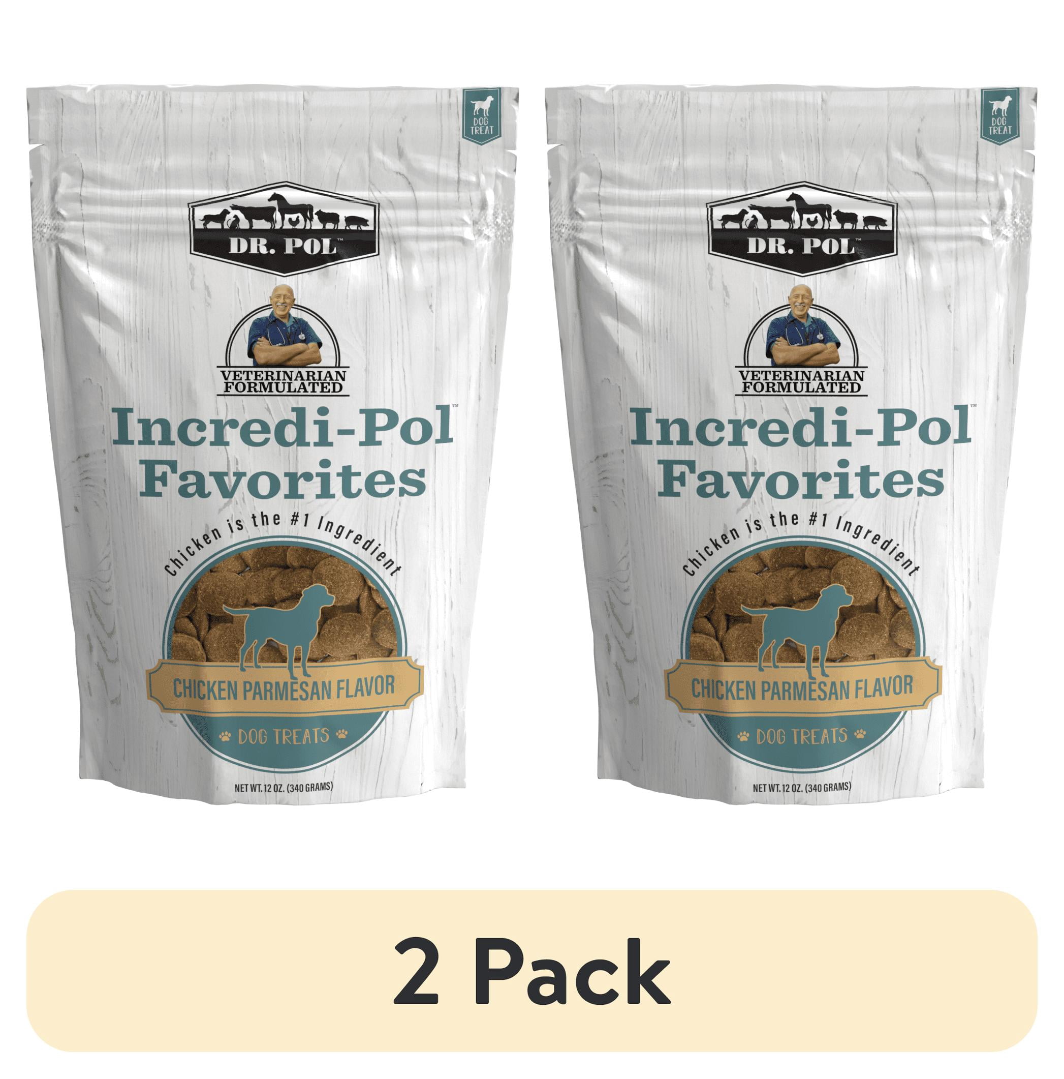 (2 pack) Dr. Pol Incredi-Pol Favorites Parmesan Chicken Flavor Crunchy ...