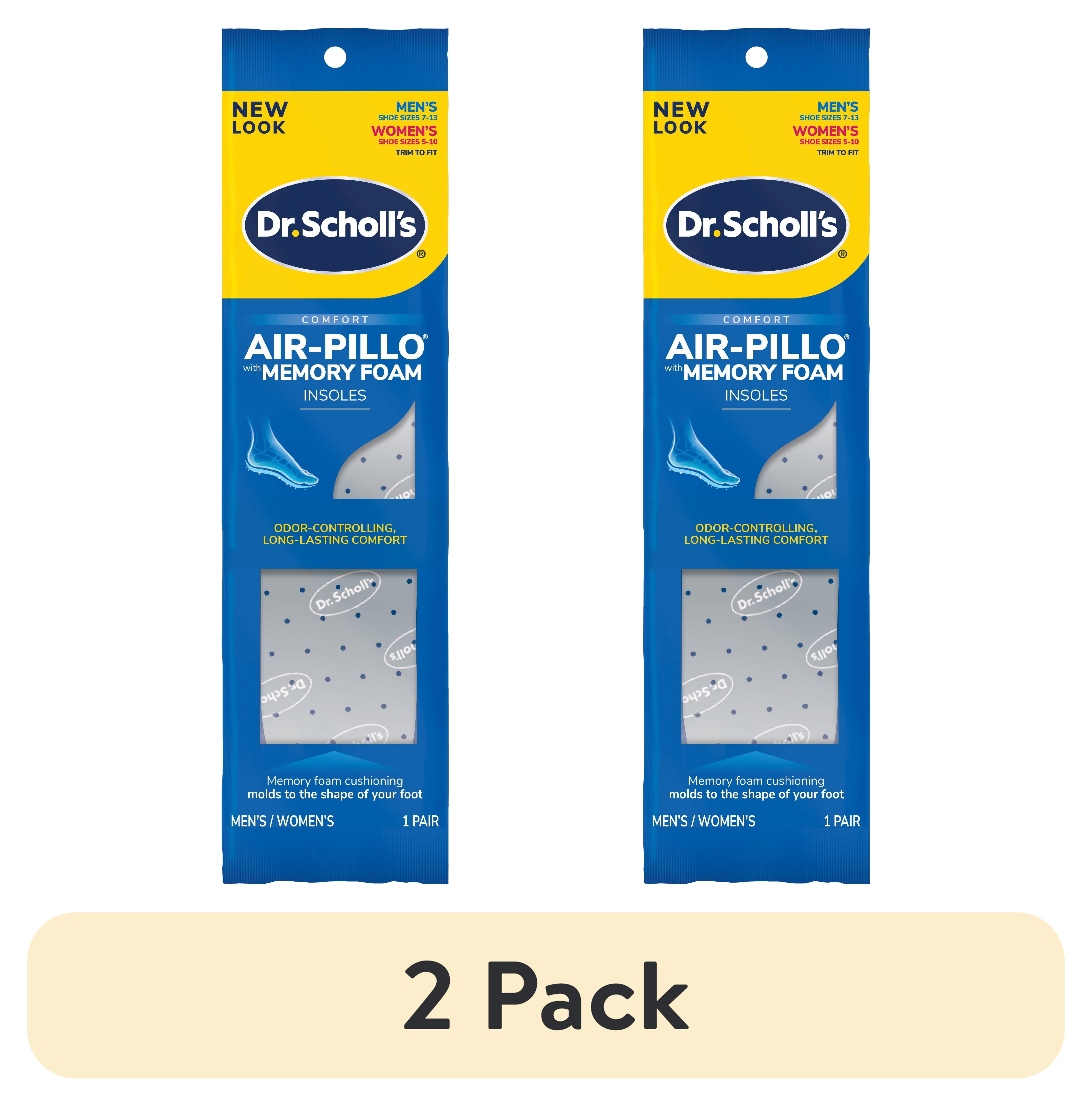 (2 pack) Dr. Scholl's® Air-Pillo® With Memory Foam Insoles, Trim to Fit ...