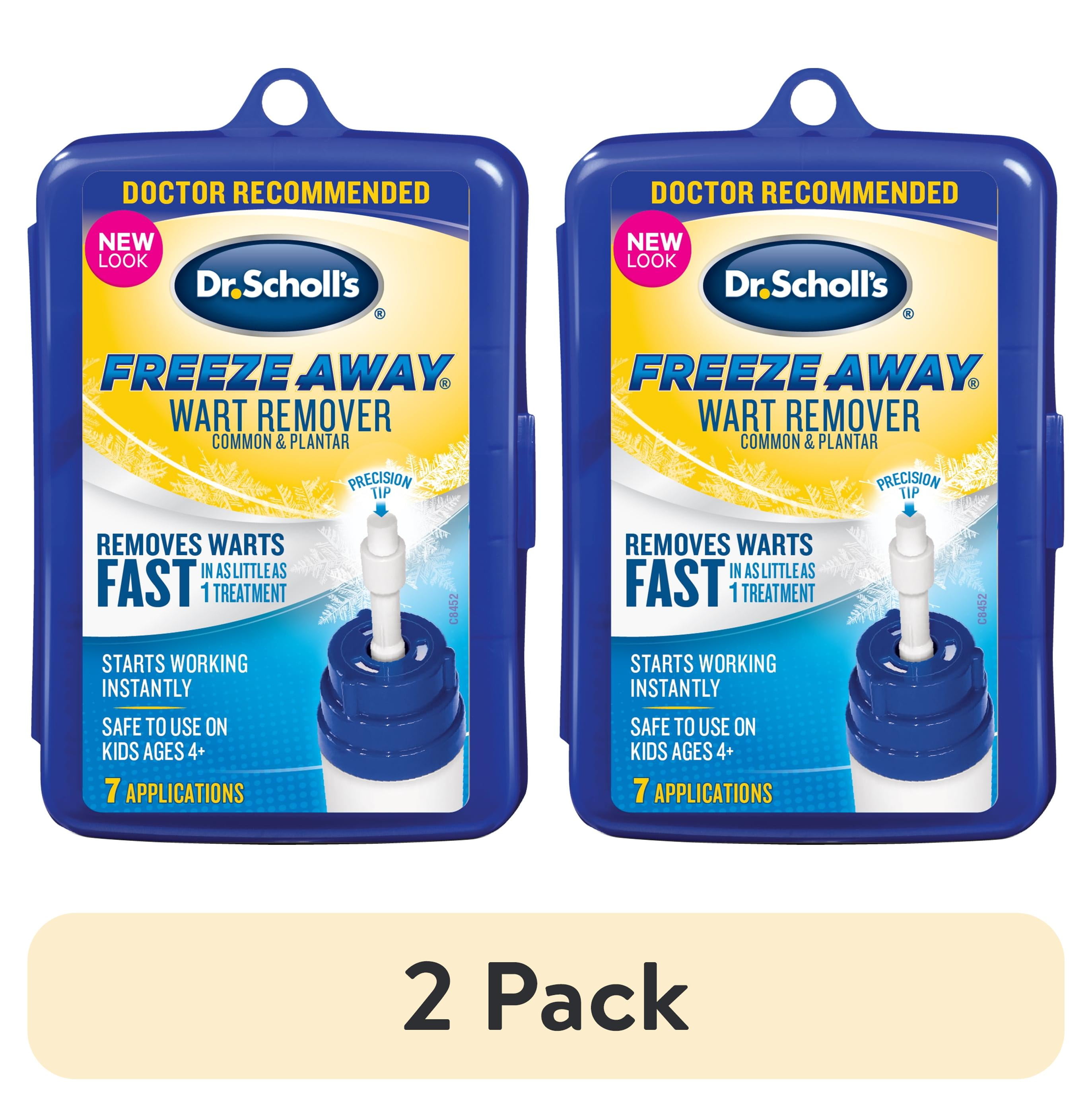 (2 pack) Dr. Scholl's Freeze Away Wart Remover, 7 Treatments - Walmart.com