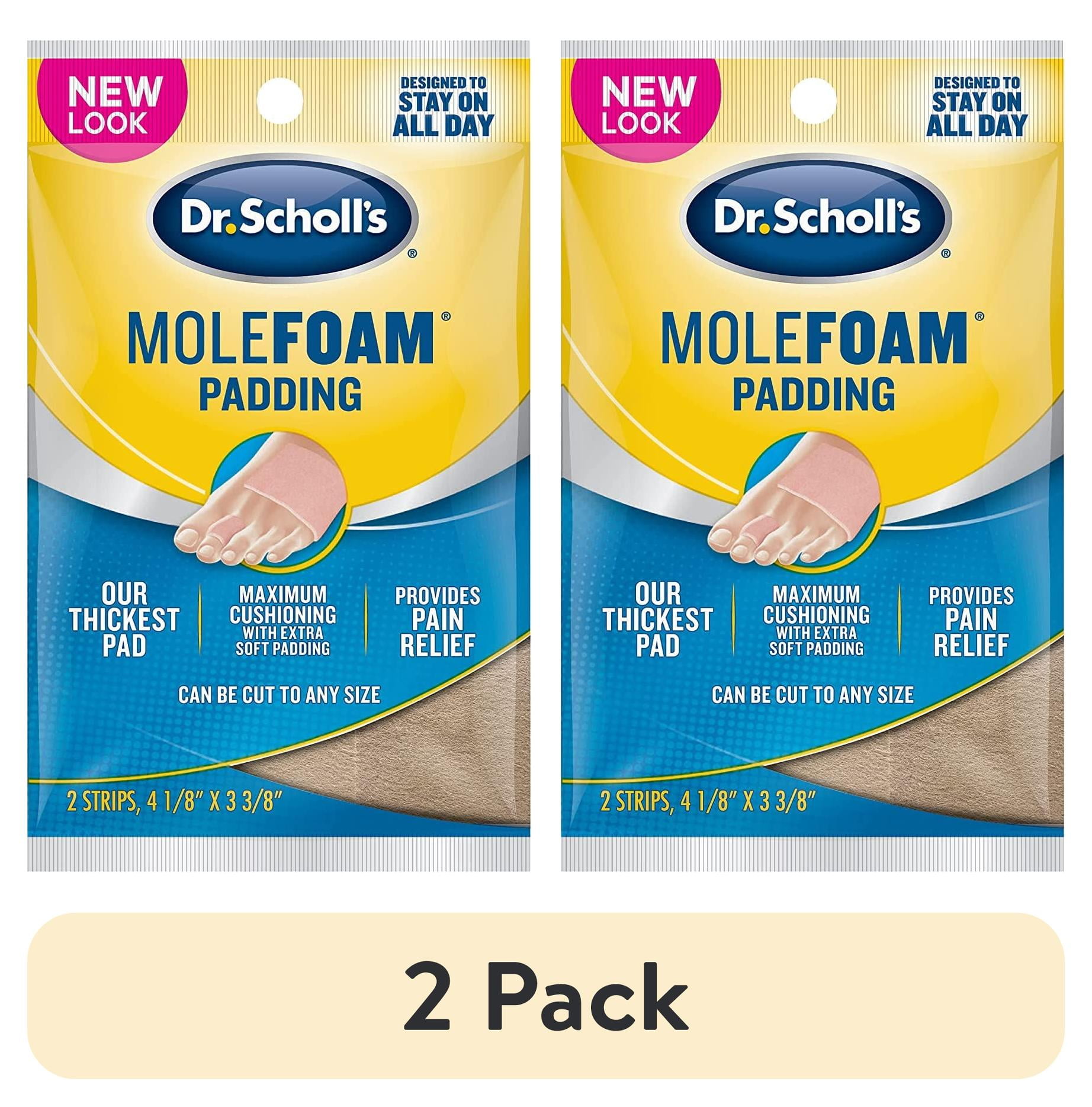 (2 pack) Dr. Scholl's MOLEFOAM PADDING STRIPS (2Ct) Our Thickest Pad ...