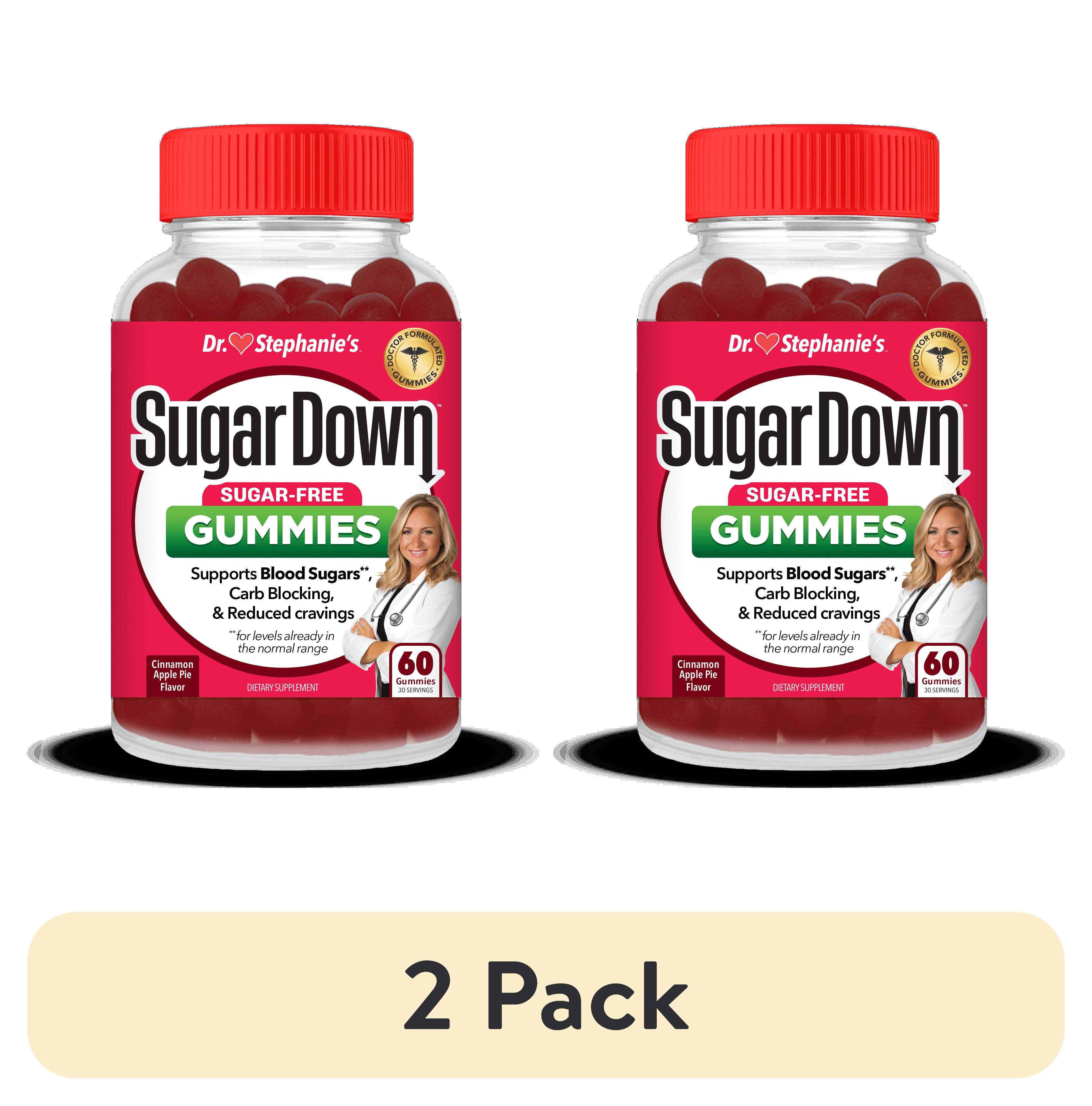 (2 pack) Dr. Stephanie’s SugarDown Gummies - Blood Sugar Gummy with ...