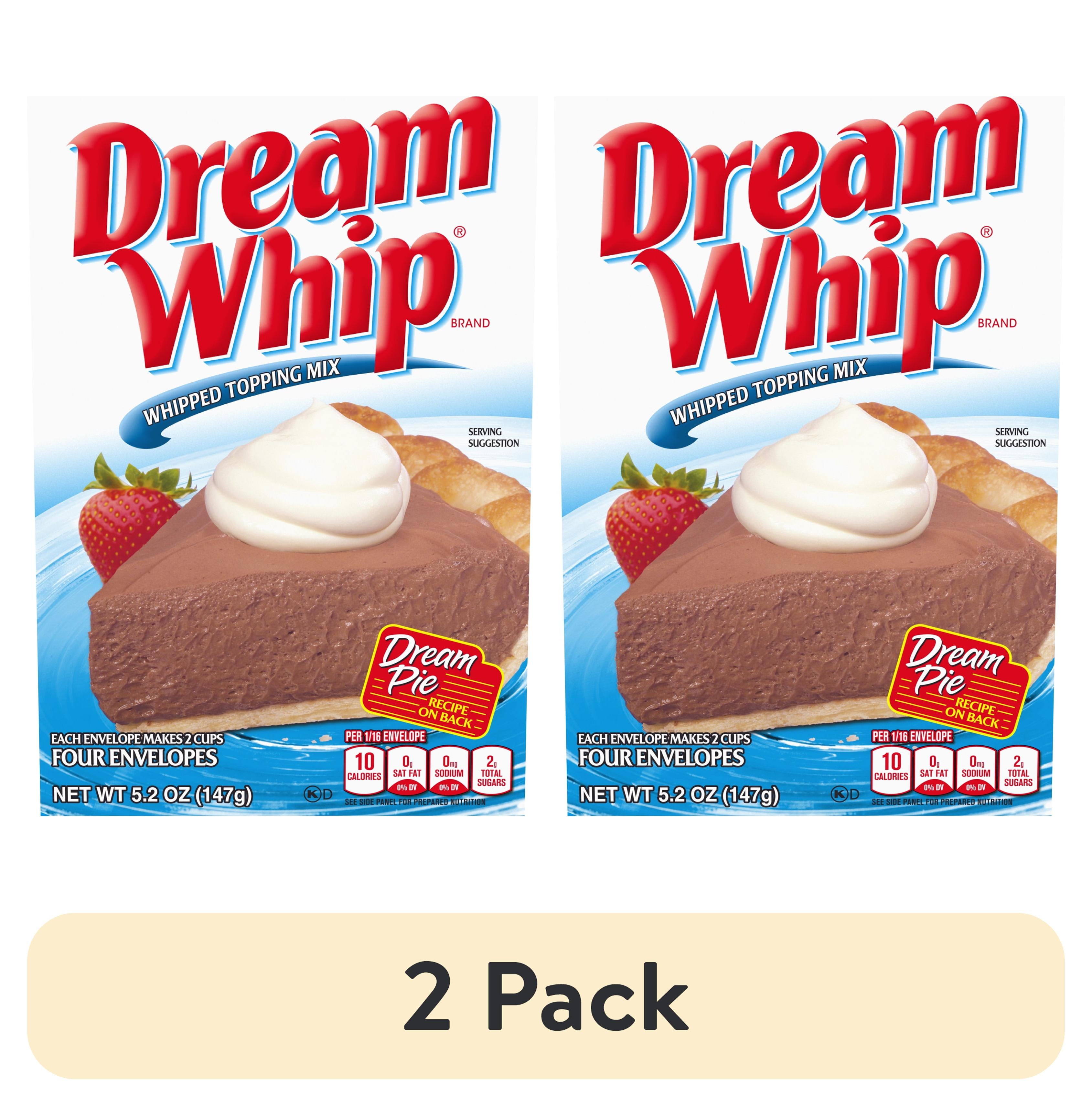 (2 pack) Dream Whip Whipped Topping Mix, 4 ct Packets - Walmart.com