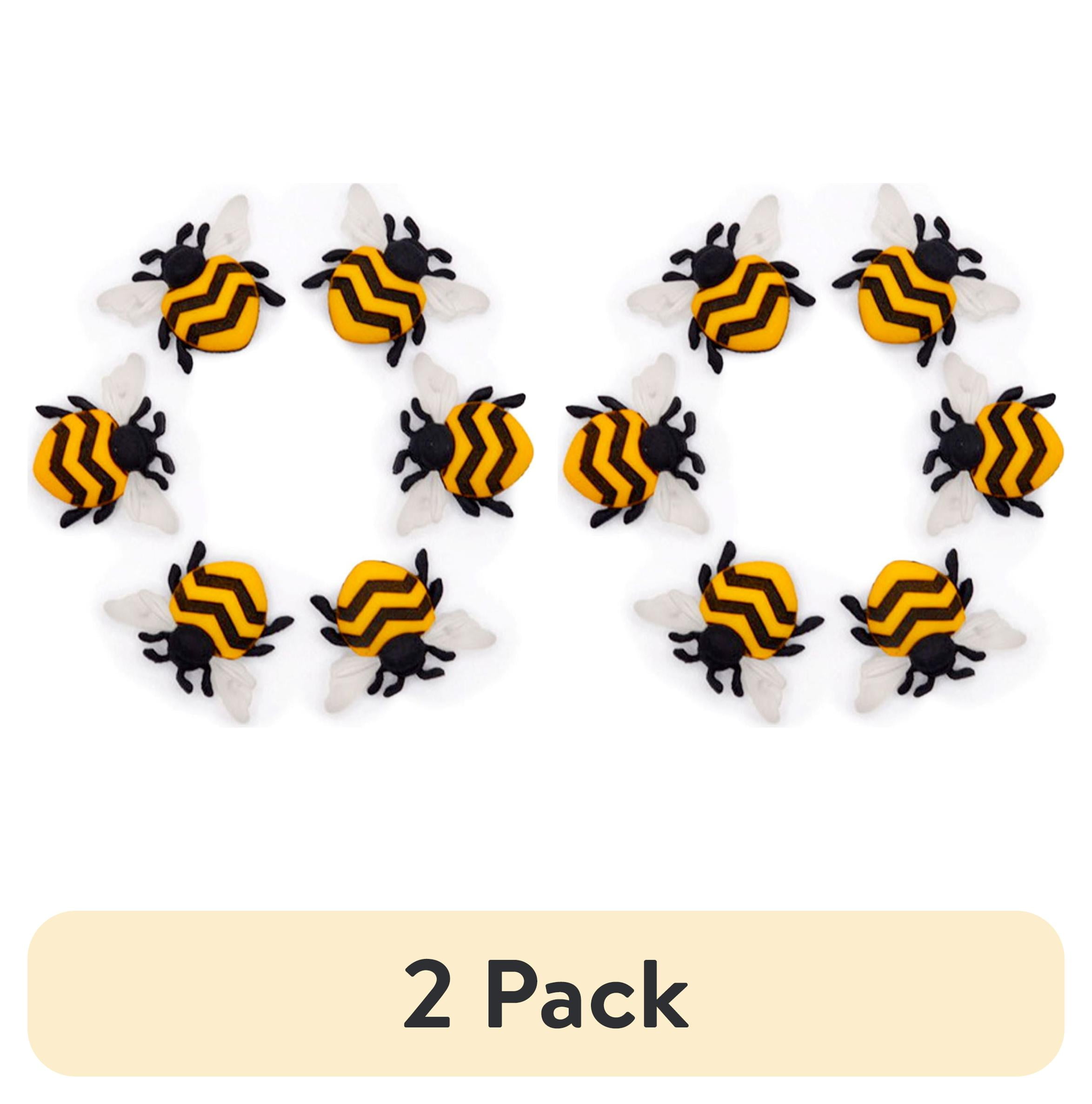 (2 pack) Dress It Up Buttons, Bee Happy, Sewing Fasteners, 6 Pieces ...