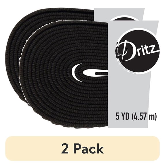 (2 pack) Dritz 1" Sewing & Crafting Non-Roll Elastic Value Pack Black 5 ...