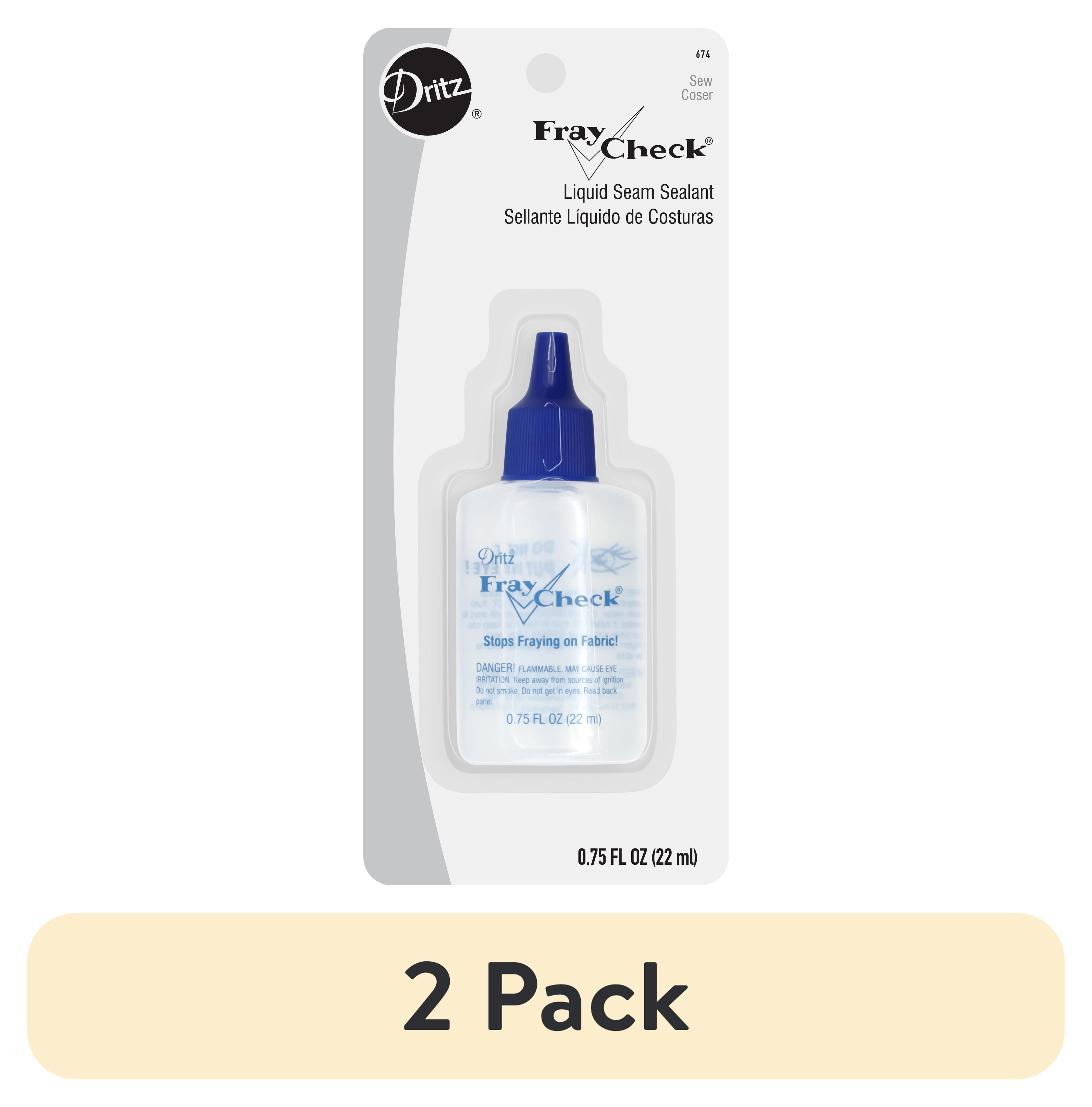 (2 pack) Dritz Fray Check Washable Seam Sealant Fabric Glu with Fine ...