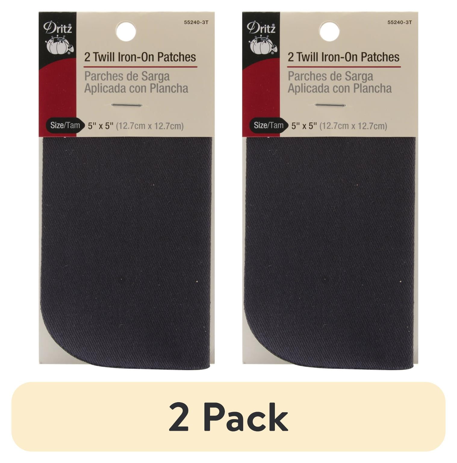 (2 pack) Dritz Twill Iron-On Patch - 2pk - Walmart.com