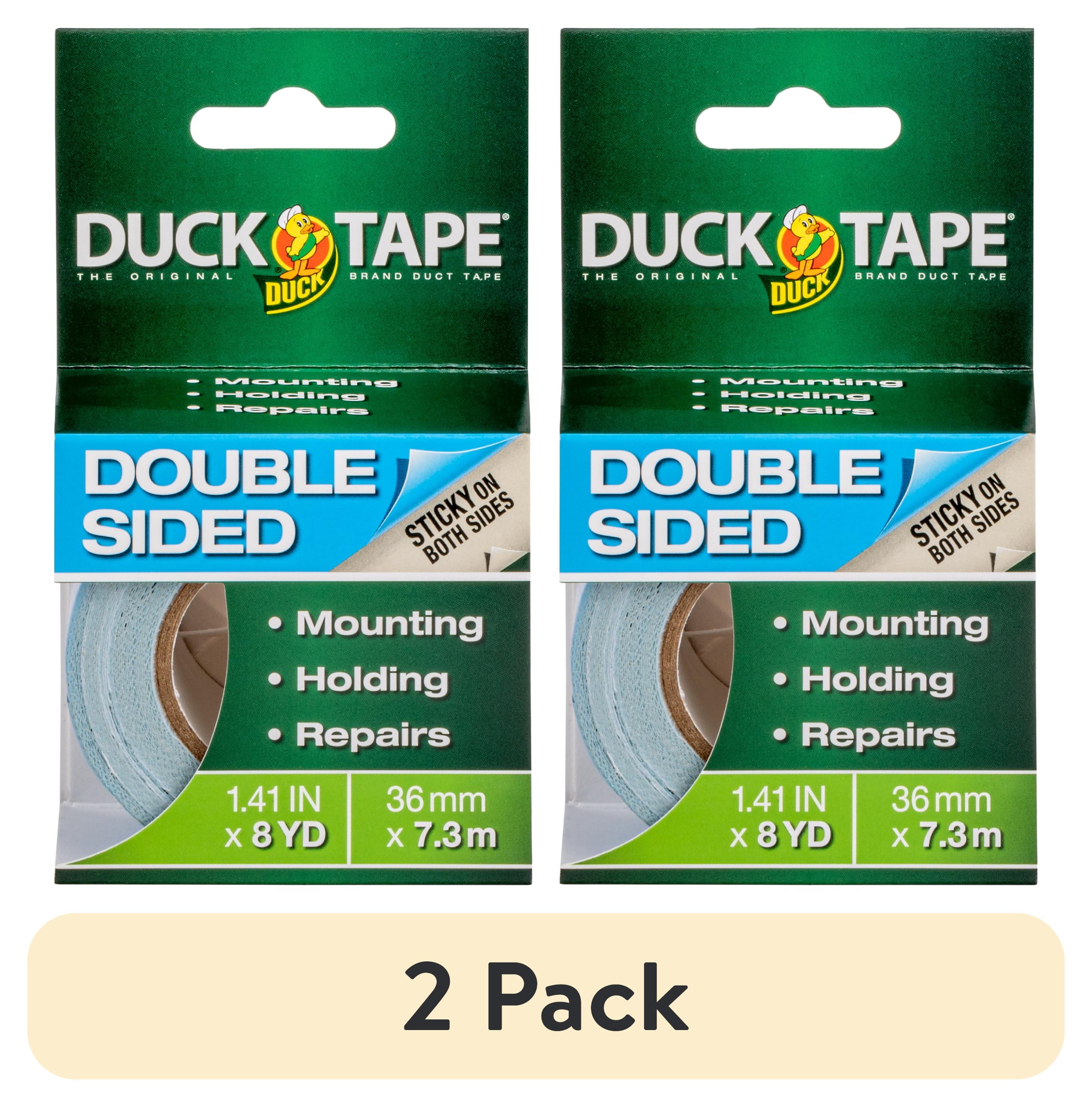 (2 pack) Duck Brand 1.41 in. x 8 yd. White Double Sided Duct Tape ...