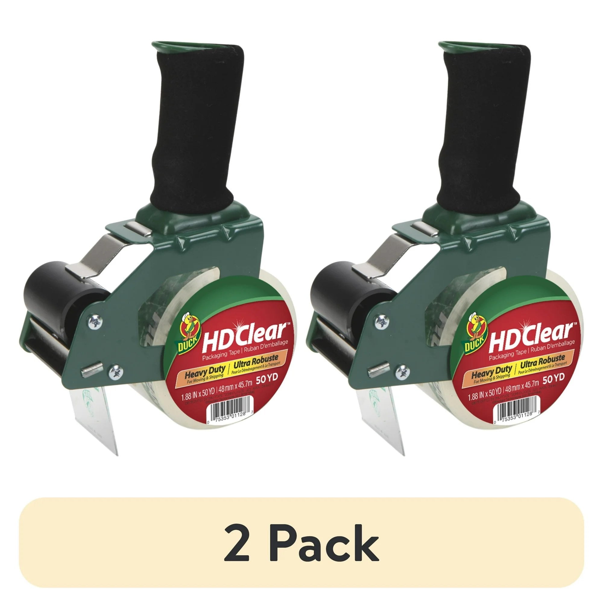 (2 pack) Duck Brand Foam Handle Tape Dispenser with 1.88 in. x 50 yd ...
