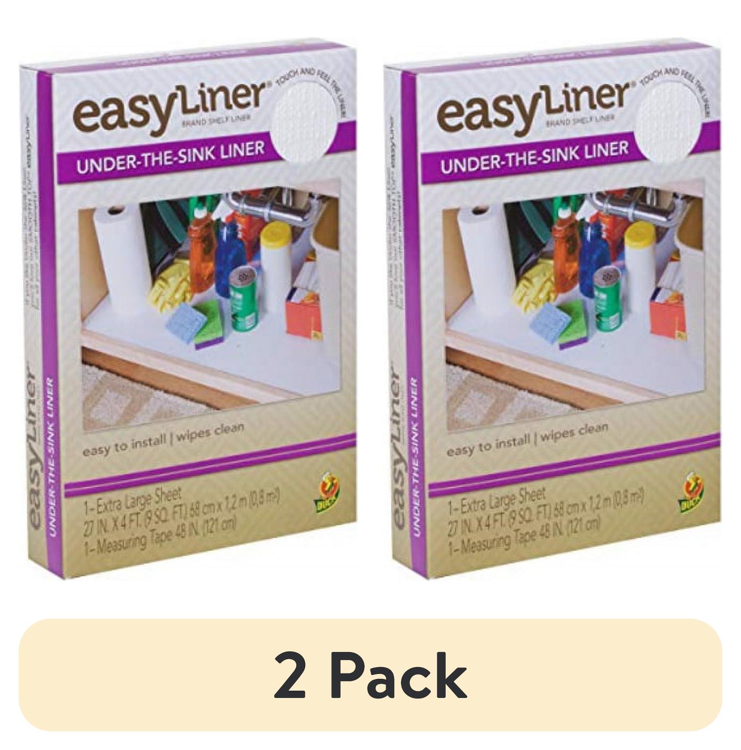 (2 pack) Duck Brand Under-The-Sink EasyLiner Brand Liner: 27 in x 48 in ...