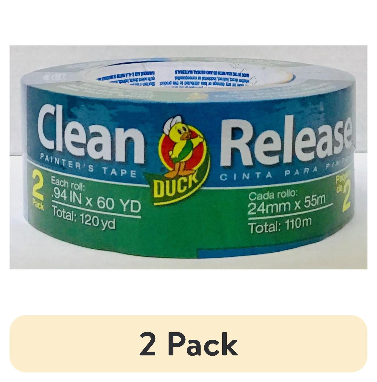 (2 pack) Duck Clean Release 0.94 in. x 60 yd. Blue Painter's Tape, 2 ...