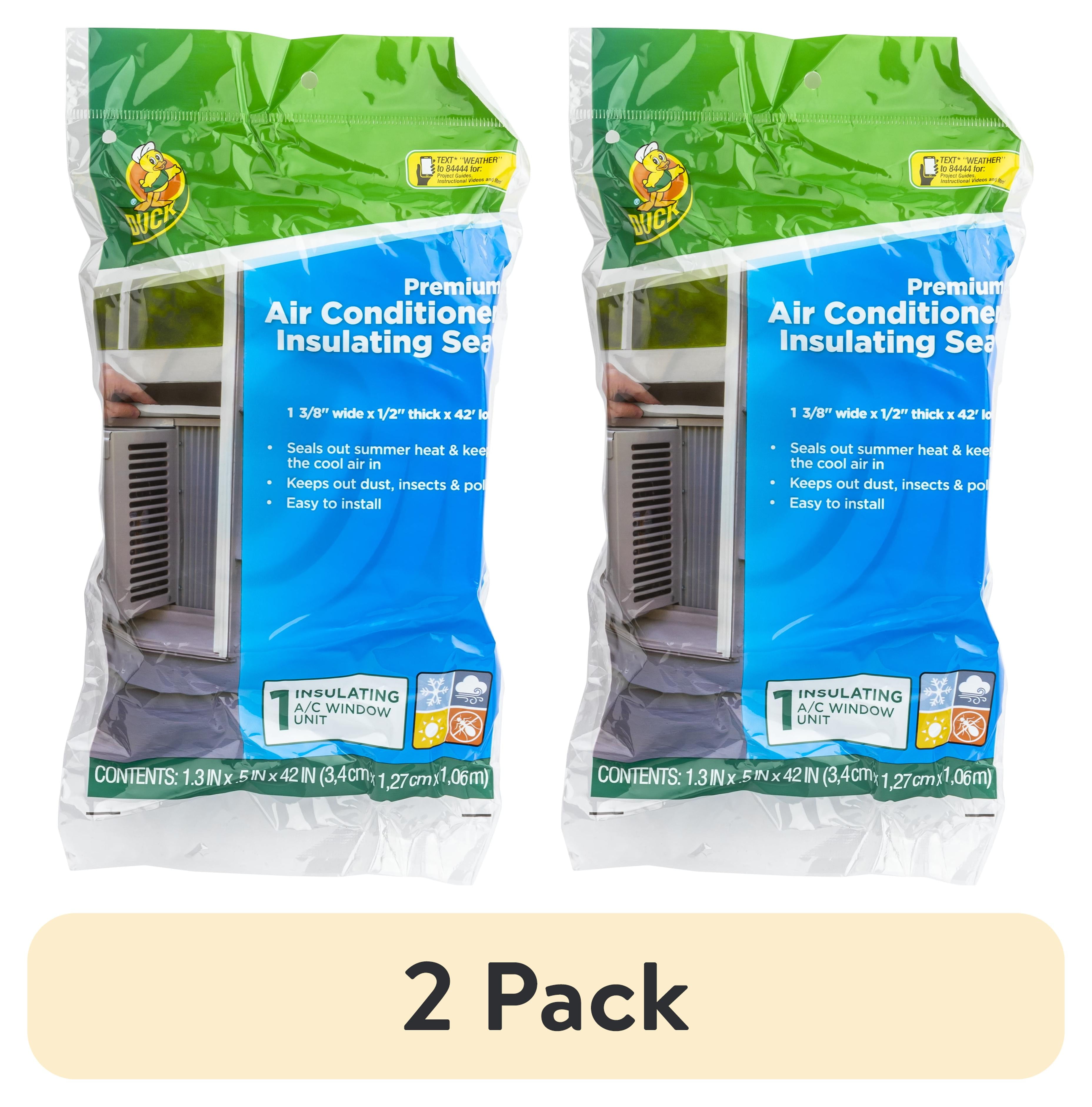 (2 pack) Duck Window Air Conditioner Foam Insulating Seal, 1.38 in. x ...