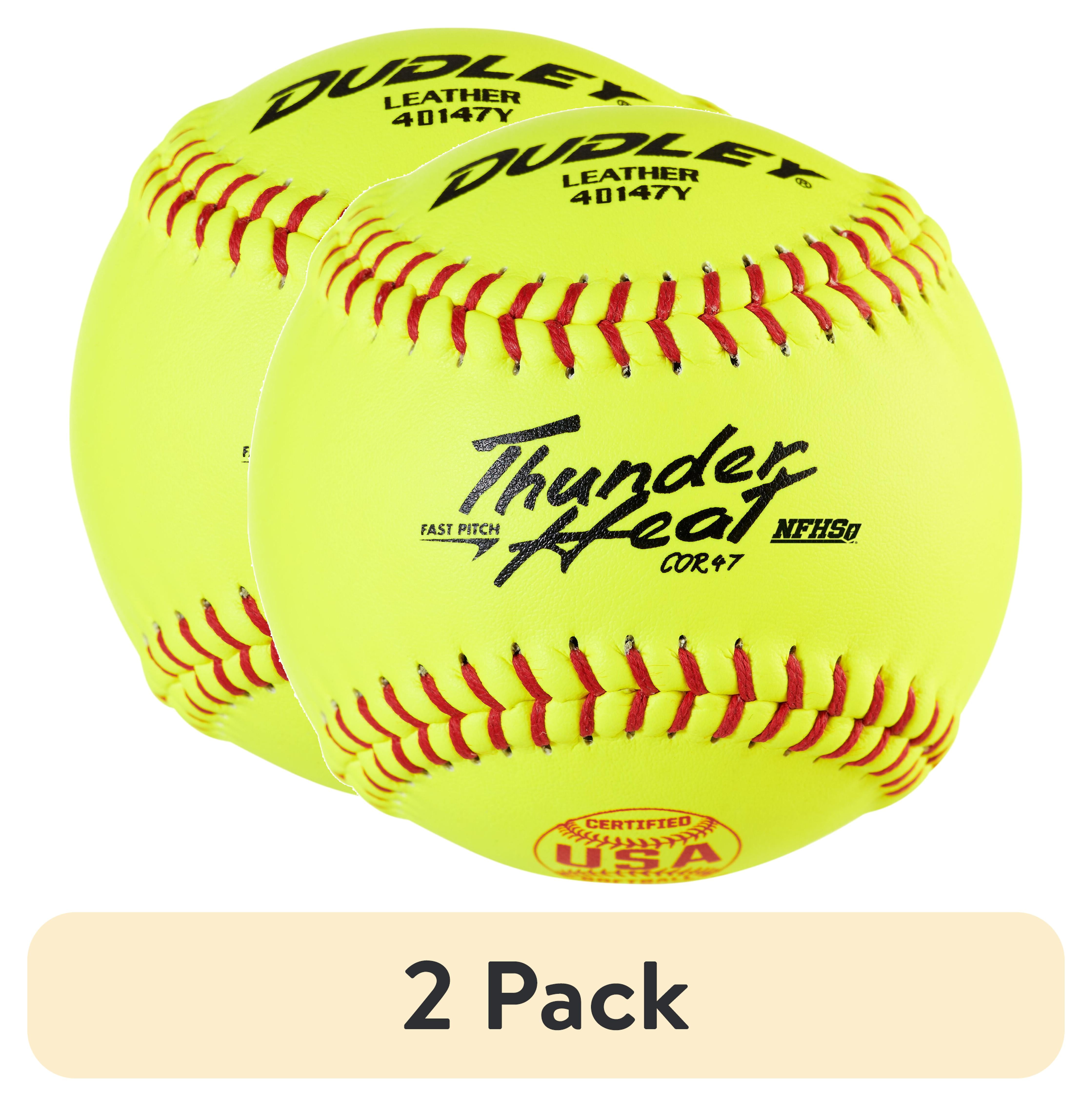 Dudley Thunder Heat 12 inch Fastpitch Softball 2 Pack Composite Leather ...