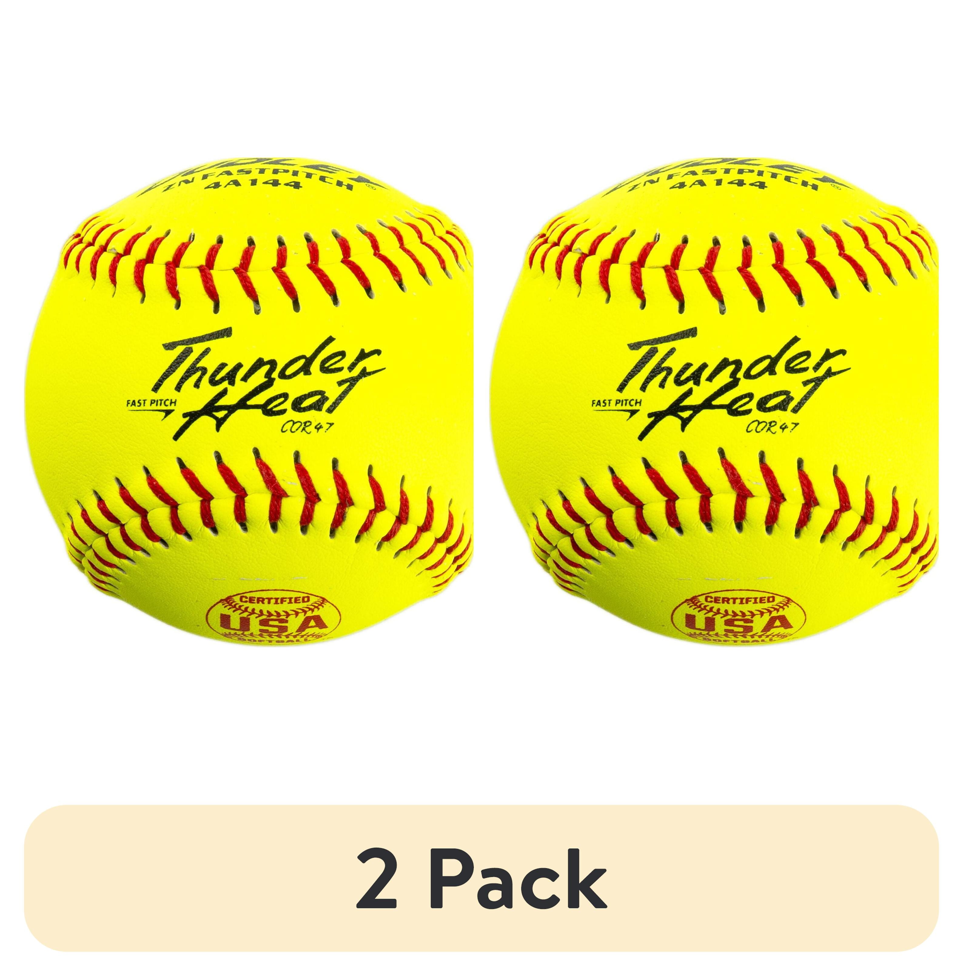 Dudley Youth 11 Inch Leather Fastpitch Softball 2 Pack USASB Thunder ...