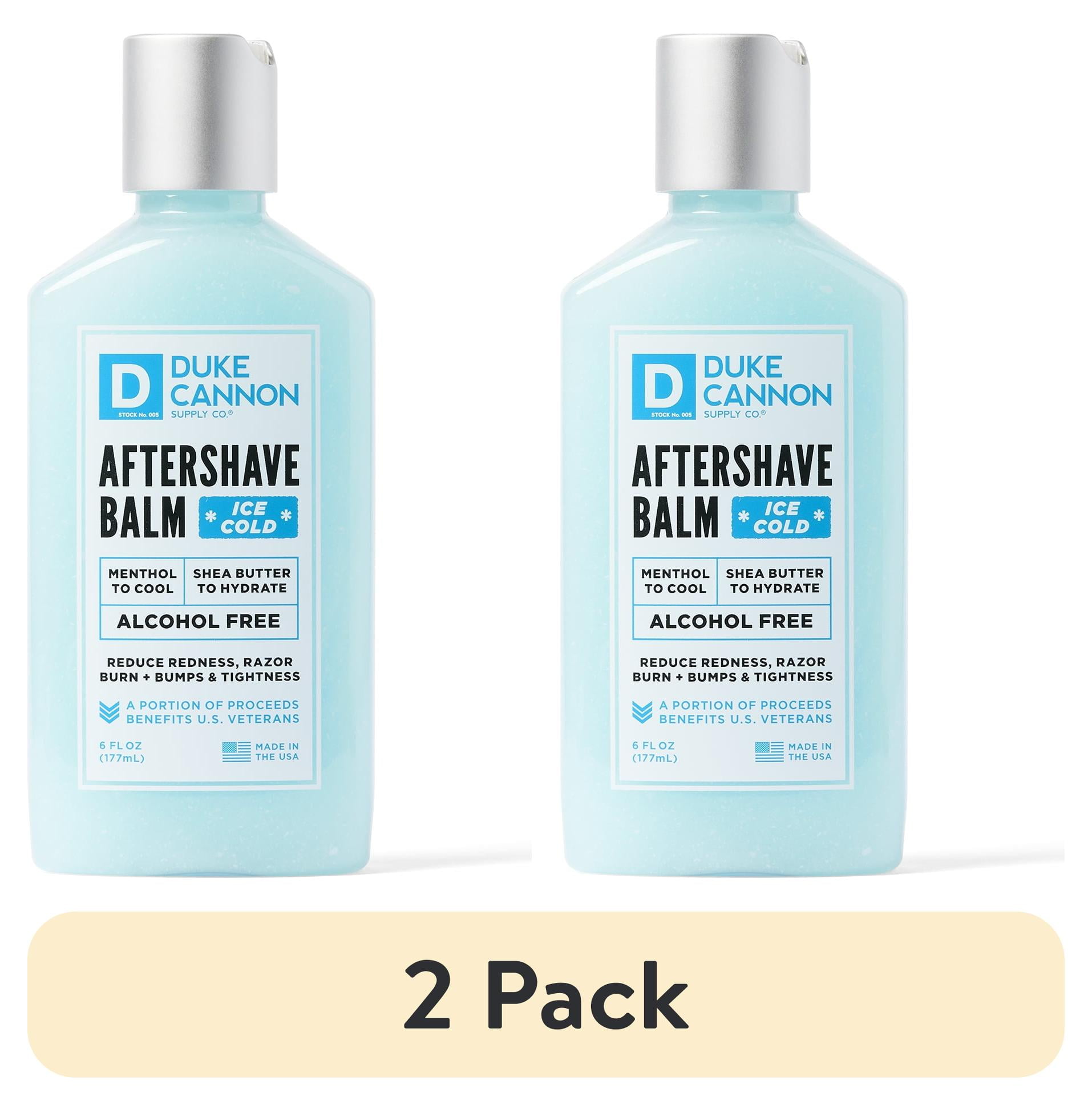(2 pack) Duke Cannon Supply Co. Ice Cold Aftershave Balm, 6 Fl Oz ...
