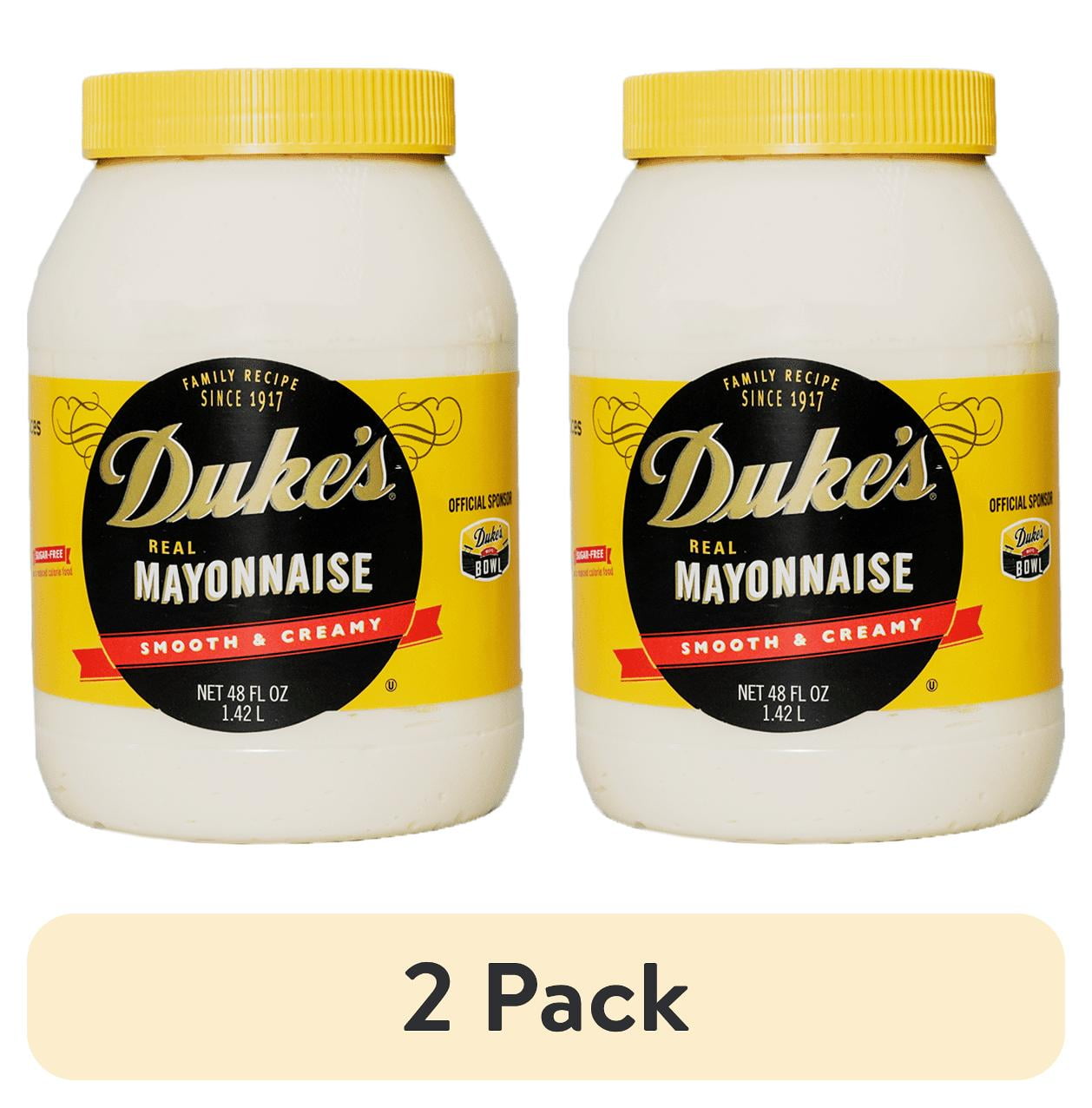 (2 pack) Duke's® Real Mayonnaise, 48 oz Jar, Smooth & Creamy Mayo ...