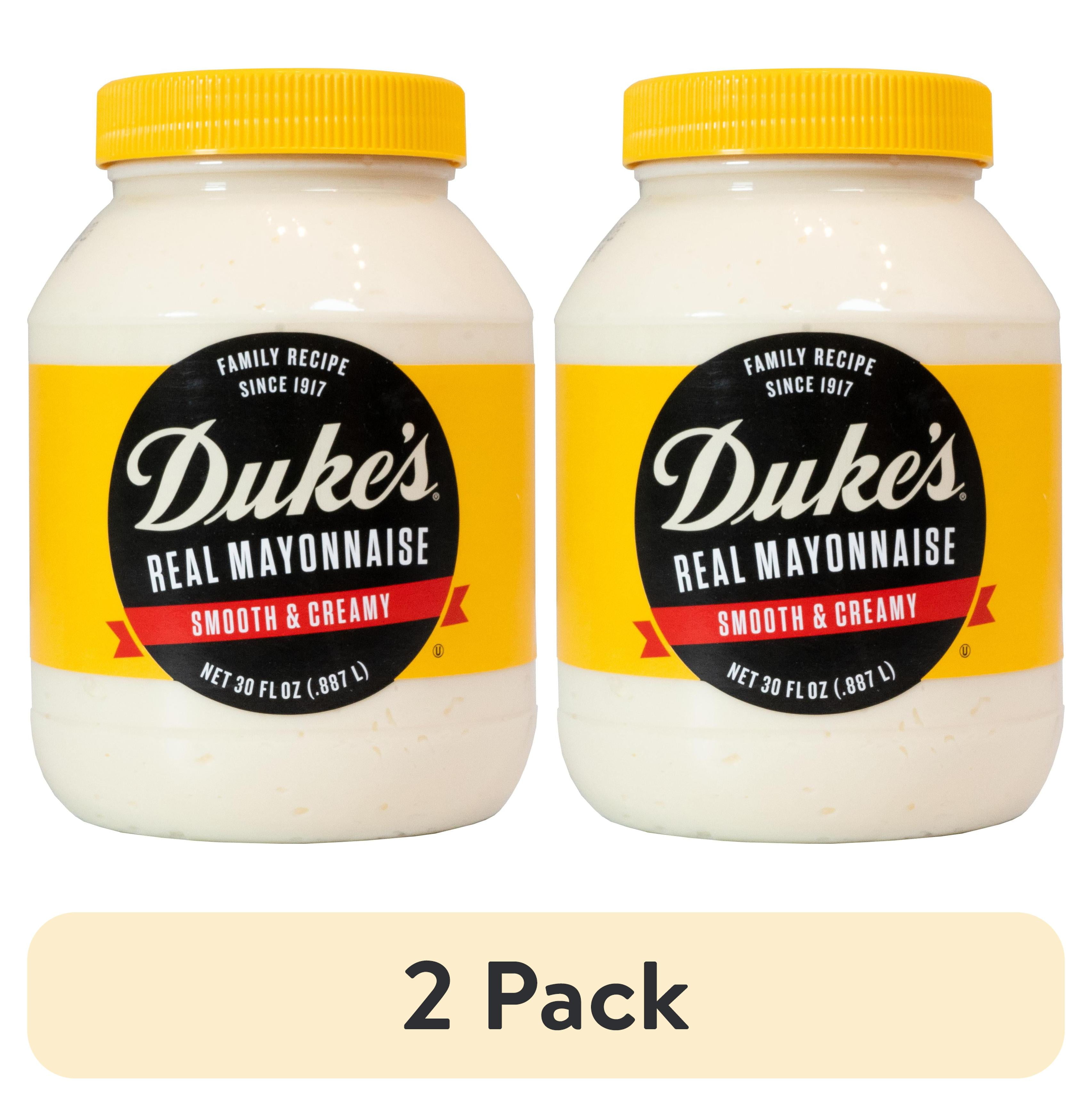 (2 pack) Duke's® Real Mayonnaise, 30 oz Jar, Smooth & Creamy Mayo ...