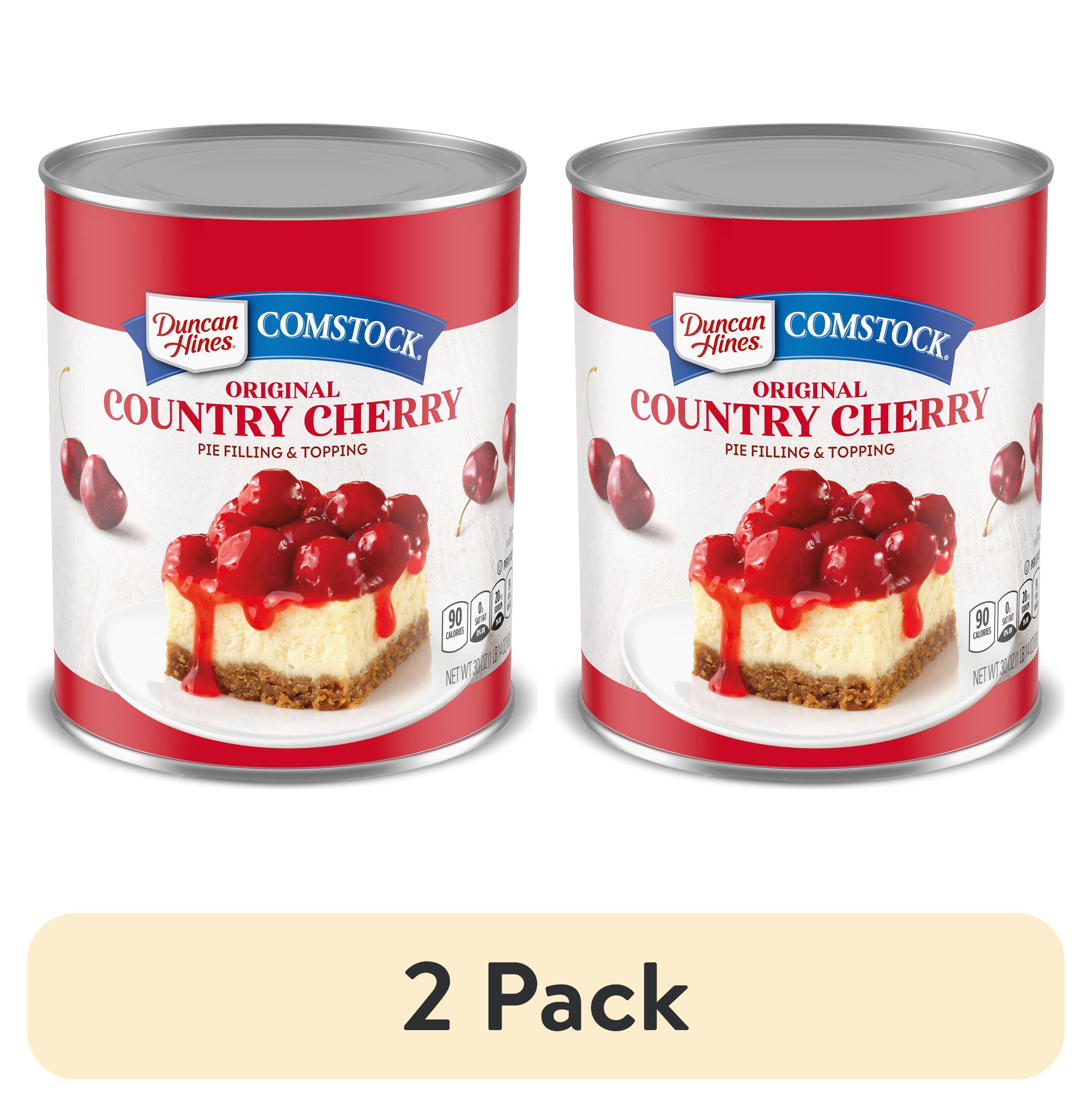 (2 pack) Duncan Hines Comstock Original Country Cherry Pie Filling and ...