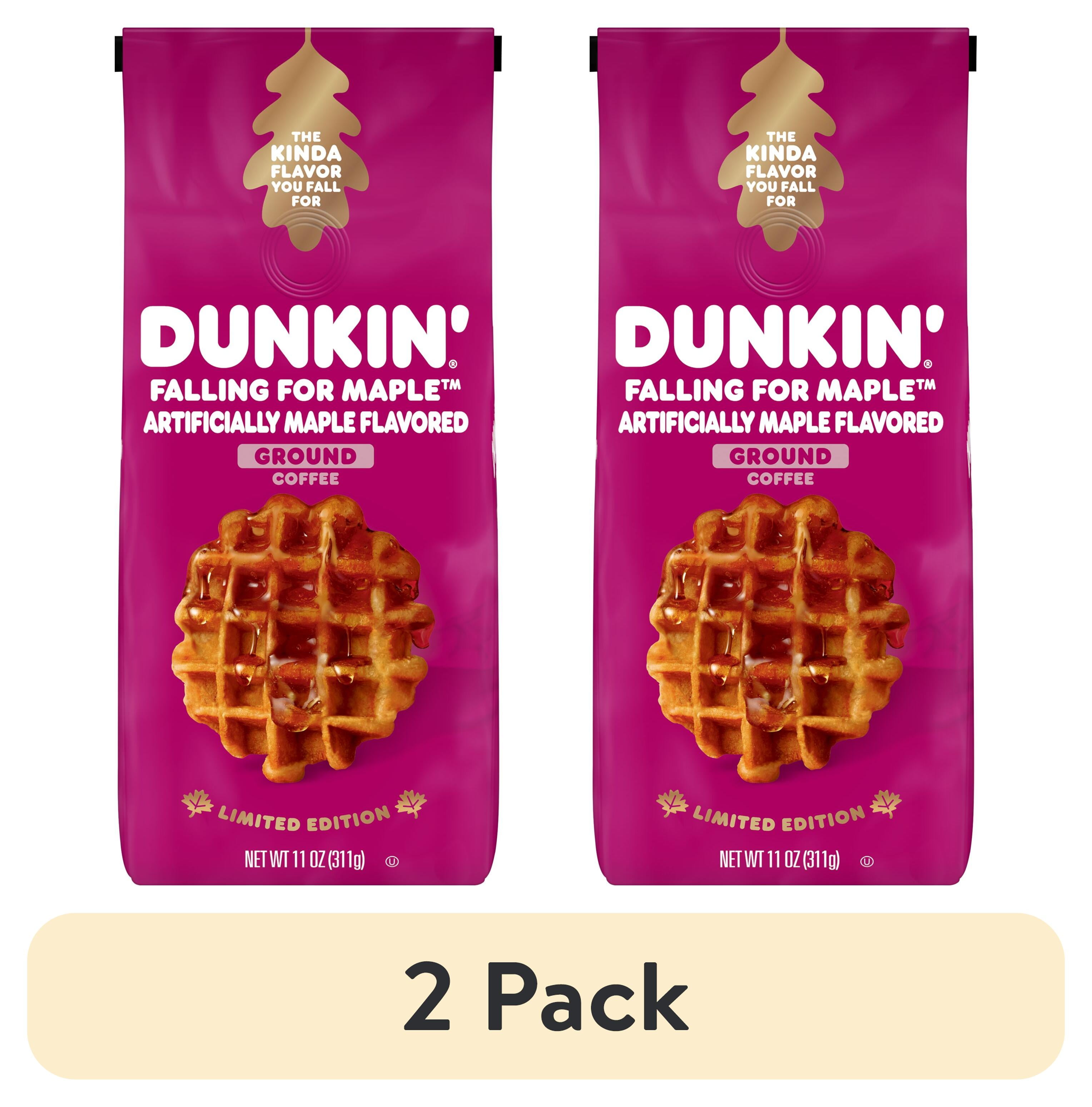 (2 pack) Dunkin Falling for Maple Artificially Maple Flavored Coffee ...