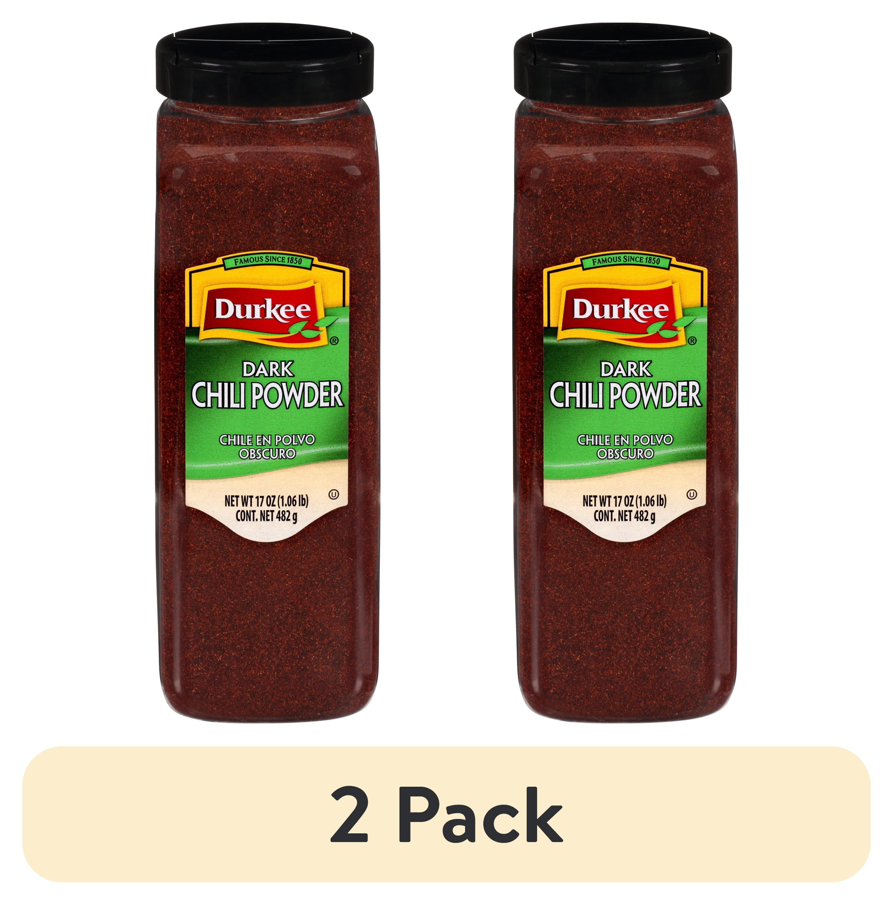 (2 pack) Durkee® Dark Chili Powder 17 oz. Shaker - Walmart.com