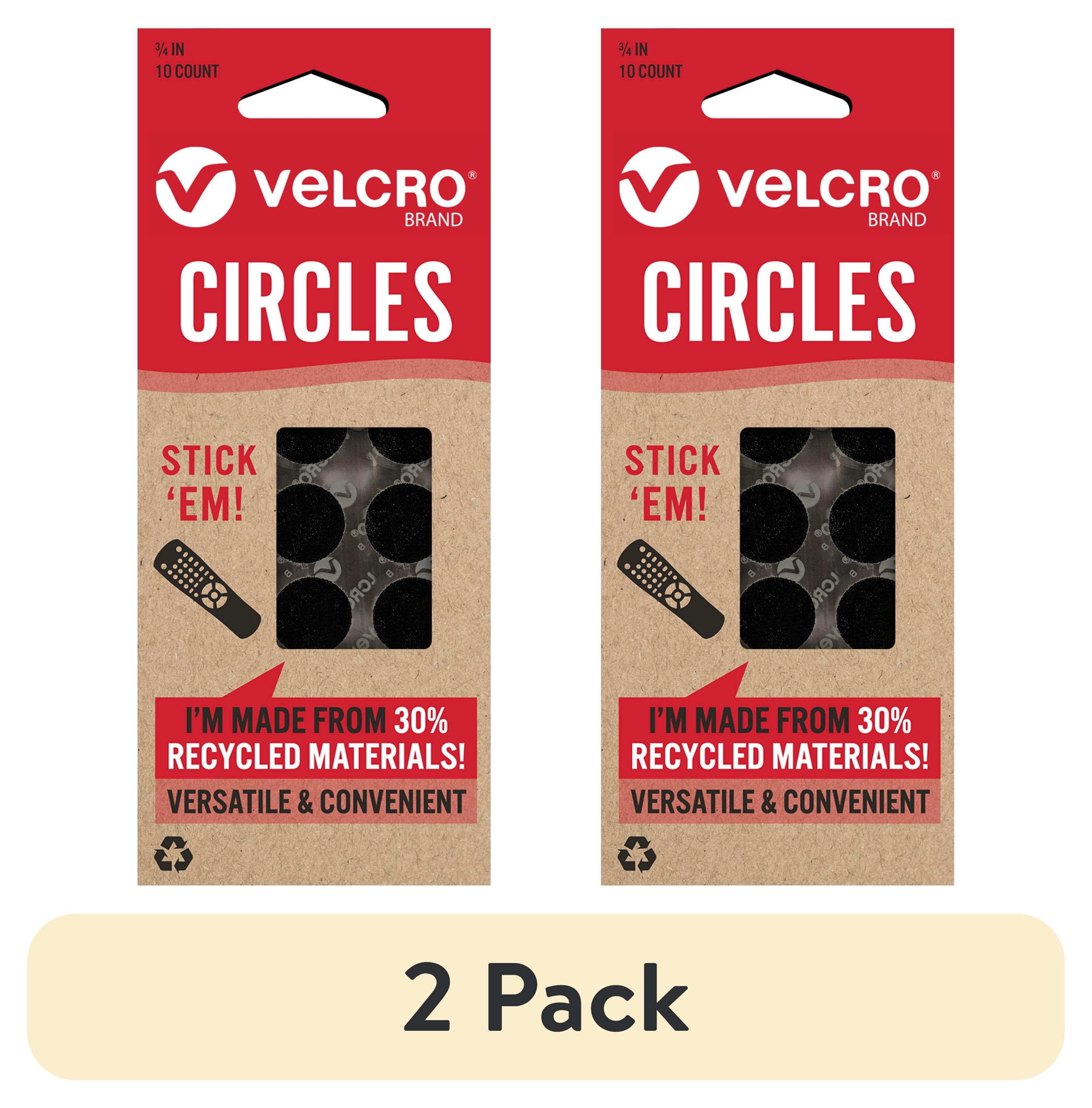 (2 pack) VELCRO® Brand ECO Collection STICK 'EM Hook and Loop Fastener ...