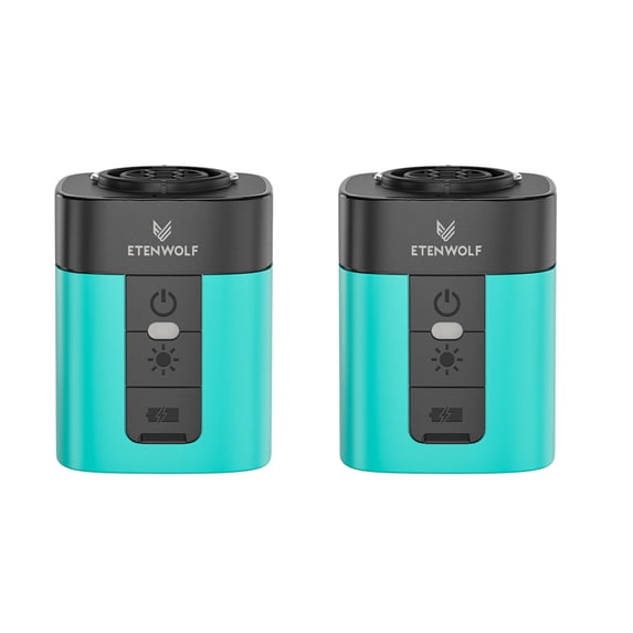 (2 pack) ETENWOLF Mini Electric Air Pump for Inflatables,with 2600 mAh ...