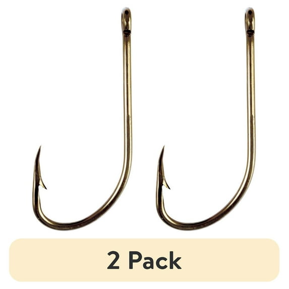 Eagle Claw 084F-4 Shank Offset Hook - Size 4 Fishing Hook - Walmart.com
