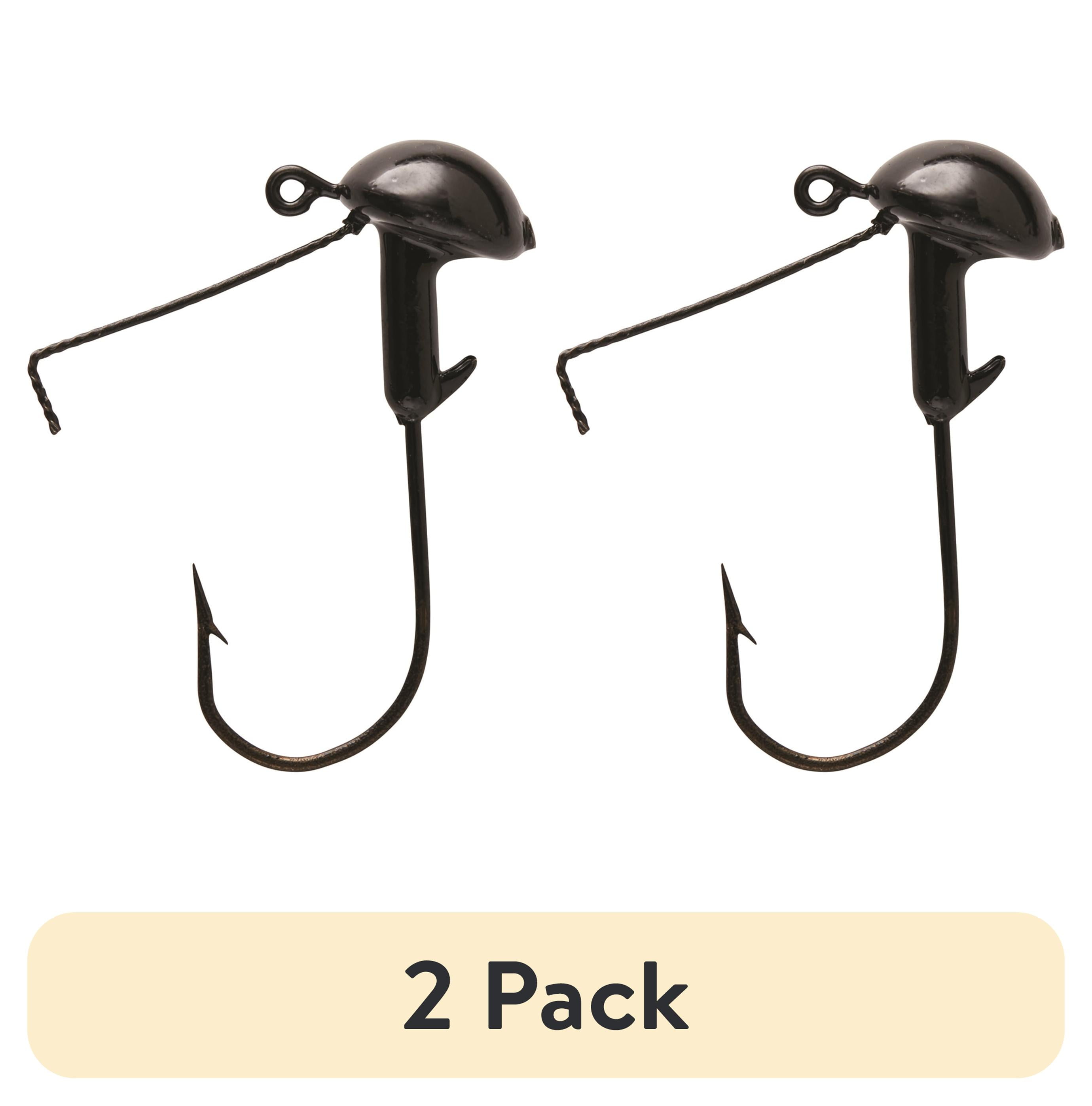 (2 pack) Eagle Claw Lazer Sharp Weedless Stand Up Fishing Jig Head ...