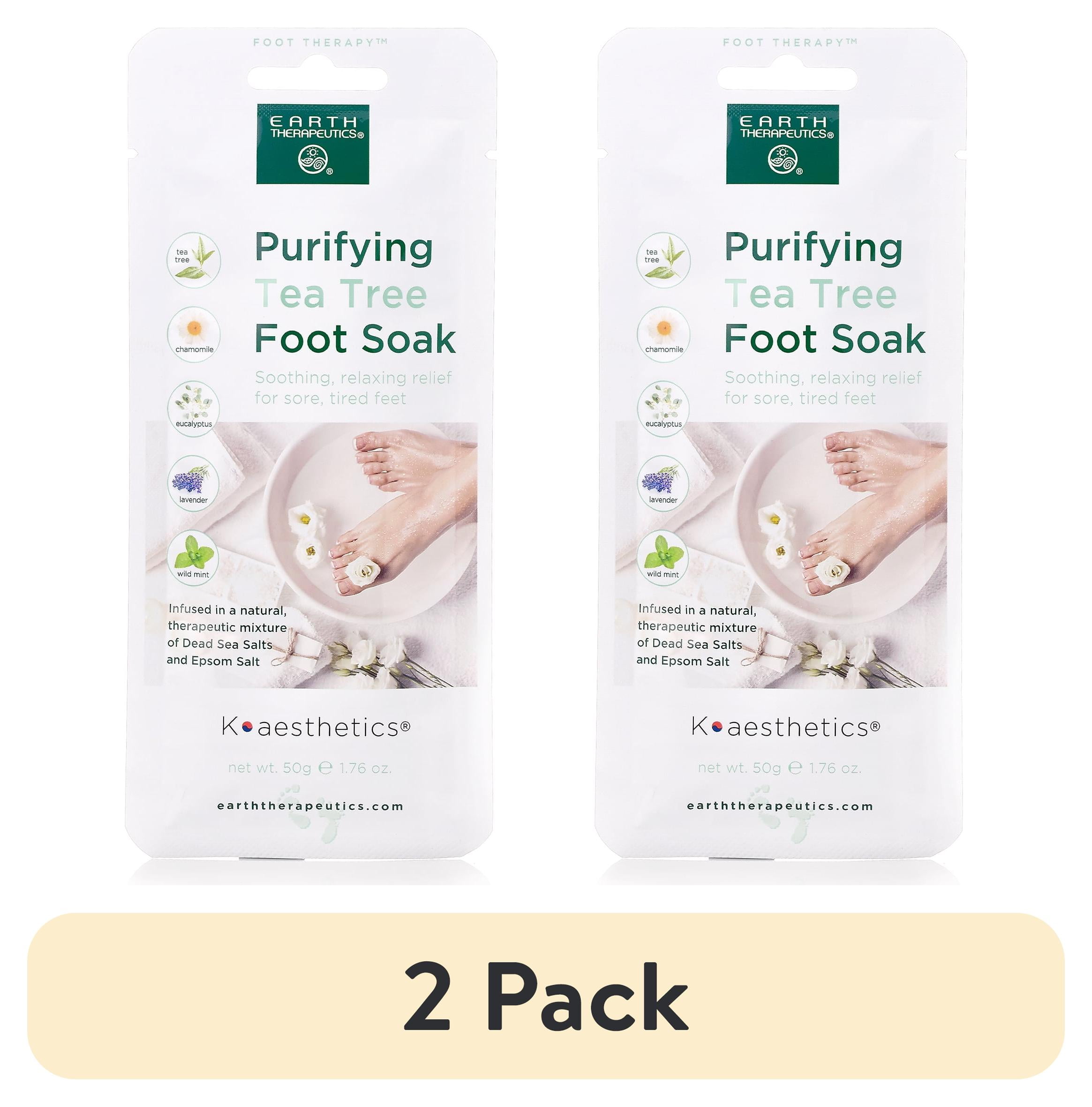 (2 pack) Earth Therapeutics Purifying Tea Tree Foot Soak is a soothing ...