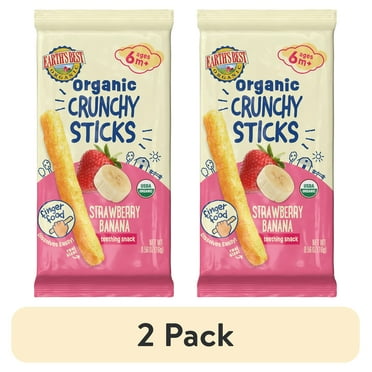 Little Bellies Baby's Organic Strawberry Pick-Me Sticks, Soft Corn Puff ...
