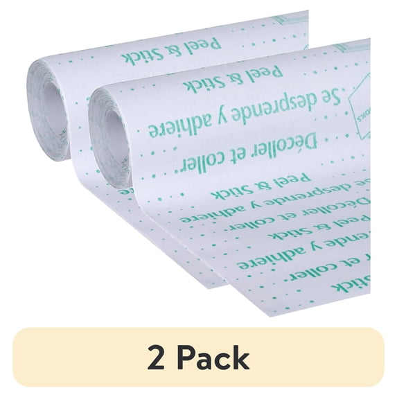 (2 pack) EasyLiner Brand Contact Paper Adhesive Shelf Liner, Clear, 18 ...