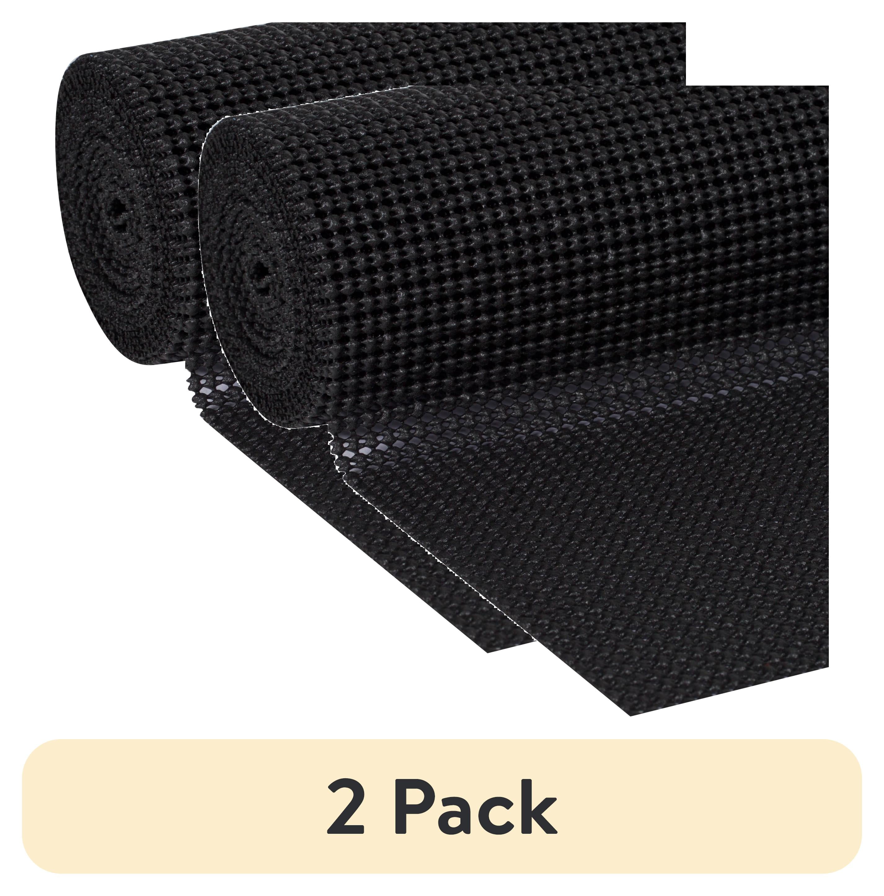 (2 pack) EasyLiner Select Grip Shelf Liner, Black, 12 in. x 10 ft. Roll ...