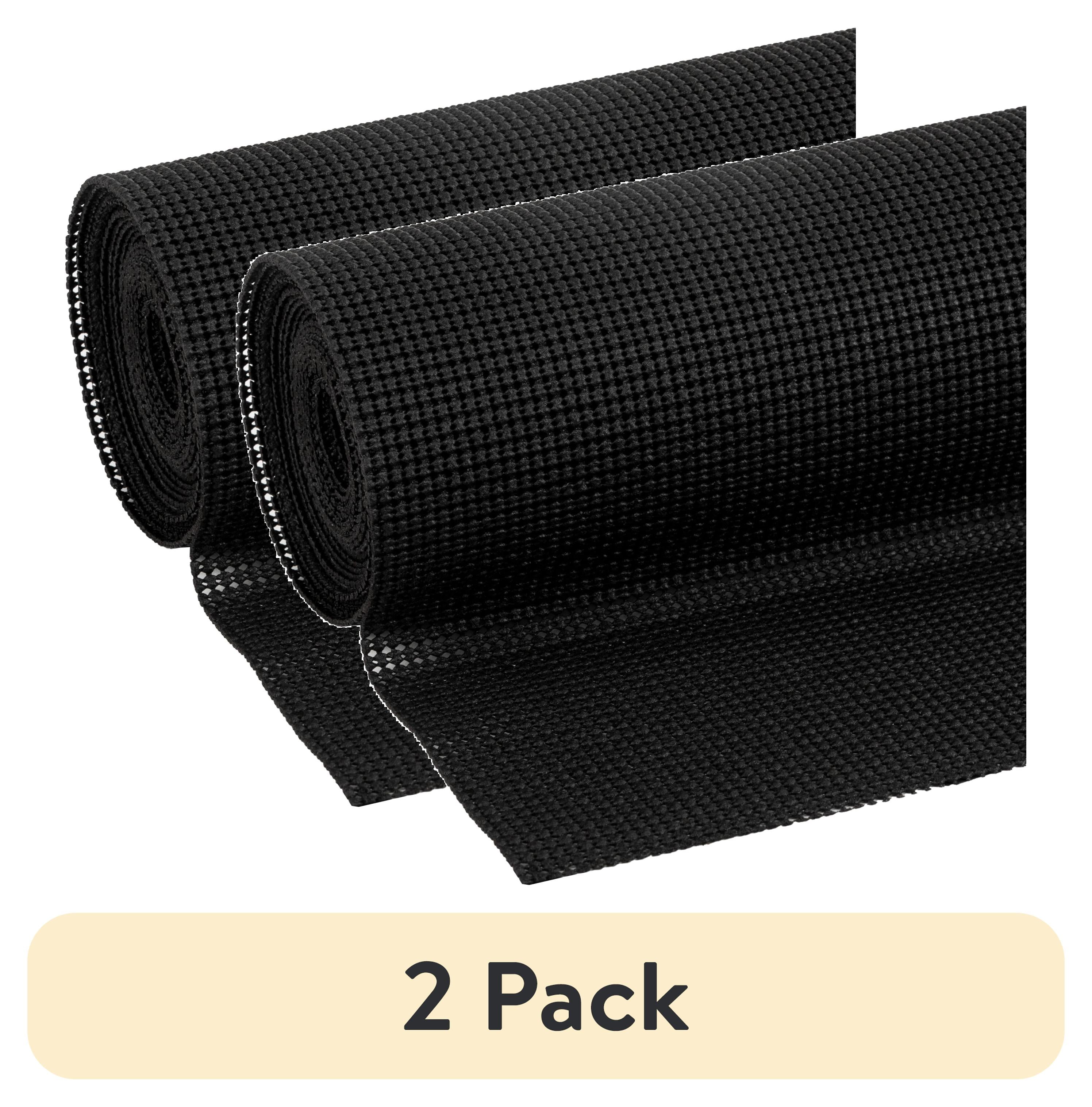 (2 pack) EasyLiner Select Grip Shelf Liner, Black, 20 in. x 18 ft. Roll ...