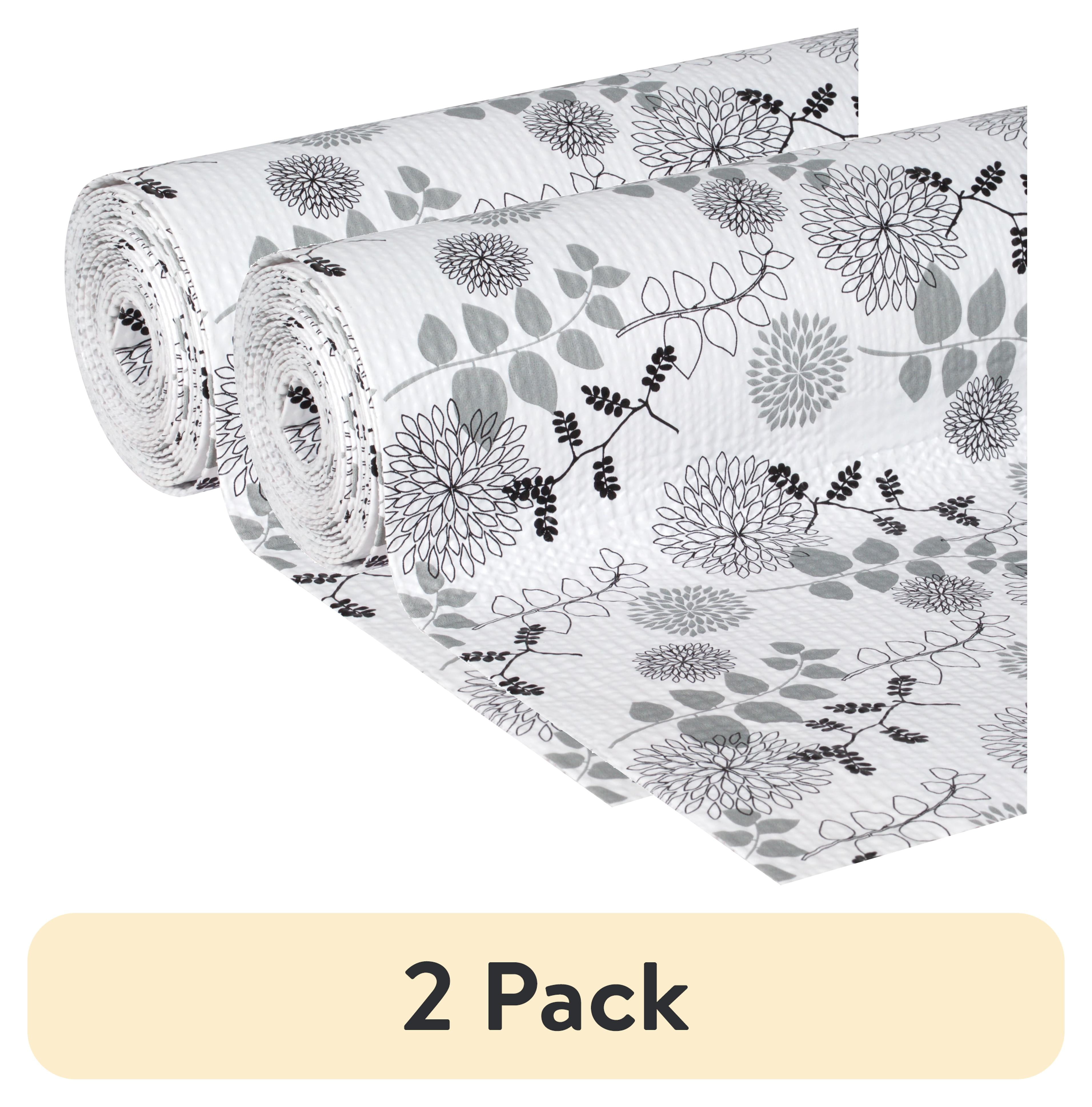 (2 pack) EasyLiner Smooth Top Shelf Liner, Midnight Bloom, 12 in. x 10 ...