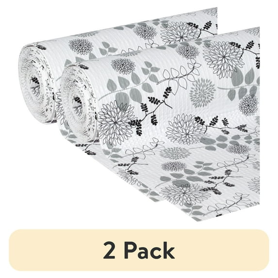 (2 pack) EasyLiner Smooth Top Shelf Liner, Midnight Bloom, 12 in. x 10 ...