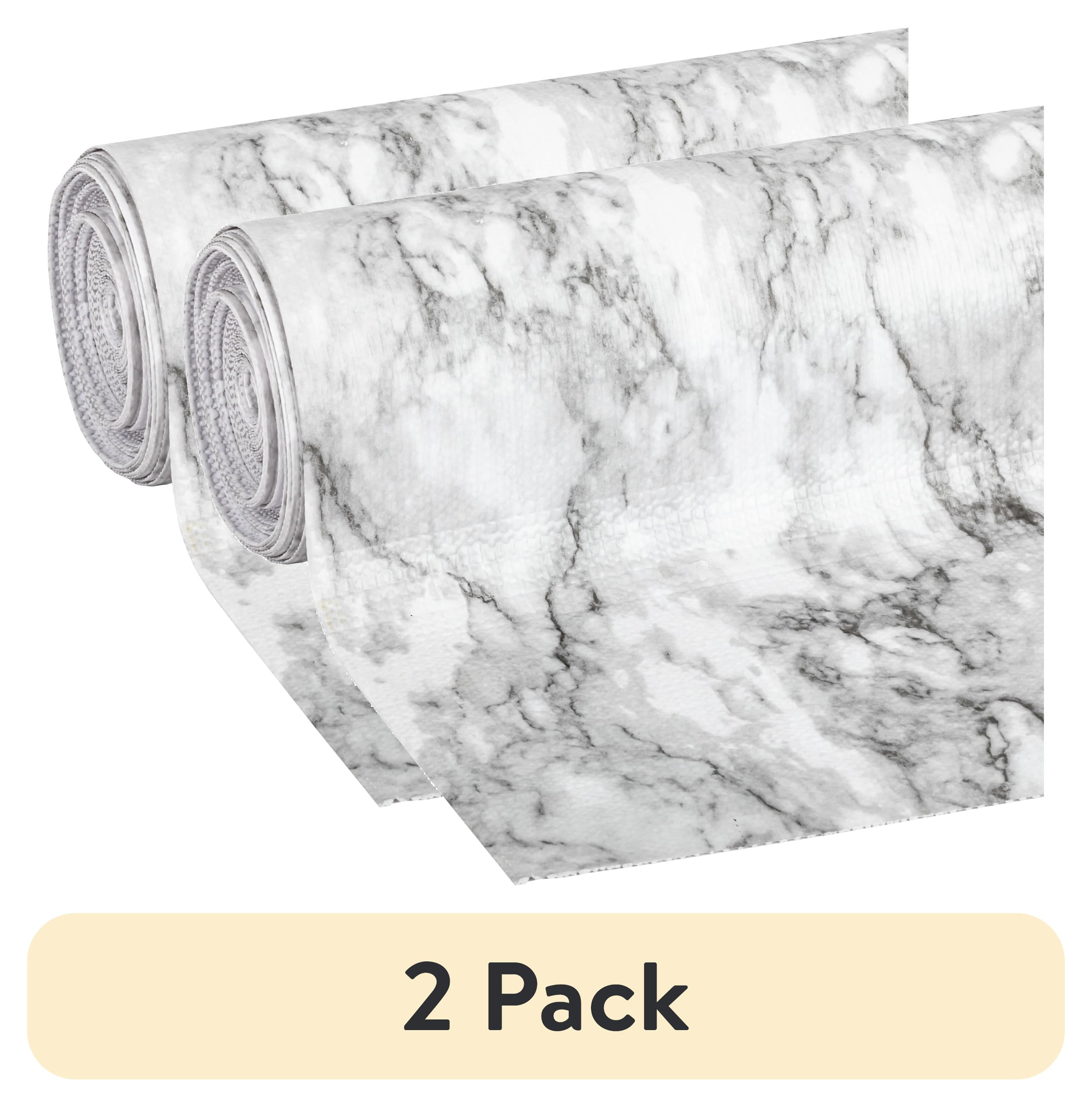 (2 pack) EasyLiner Smooth Top Shelf Liner, Gray Marble, 12 in. x 30 ft ...