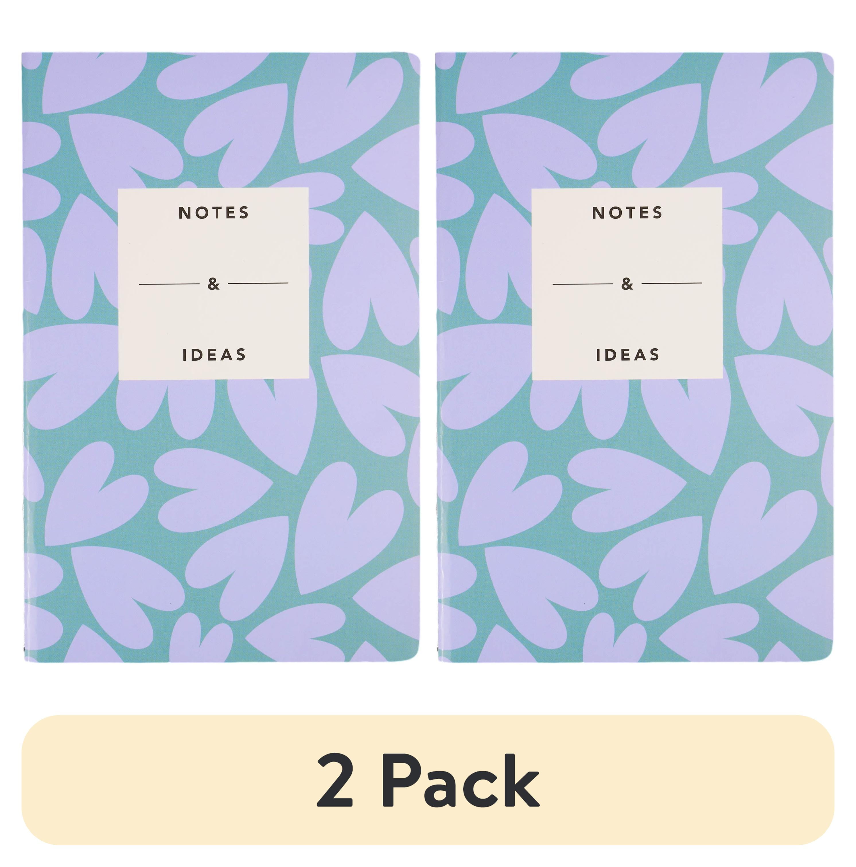 (2 pack) EcoKind 2 Pack of Journals, Notes and Ideas, 5.5” x 8.5”, 40 ...