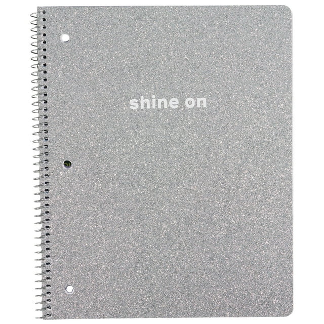 (2 pack) Ecokind by U Style Mess-Proof Glitter 1 Subject Notebook, 10.5 ...