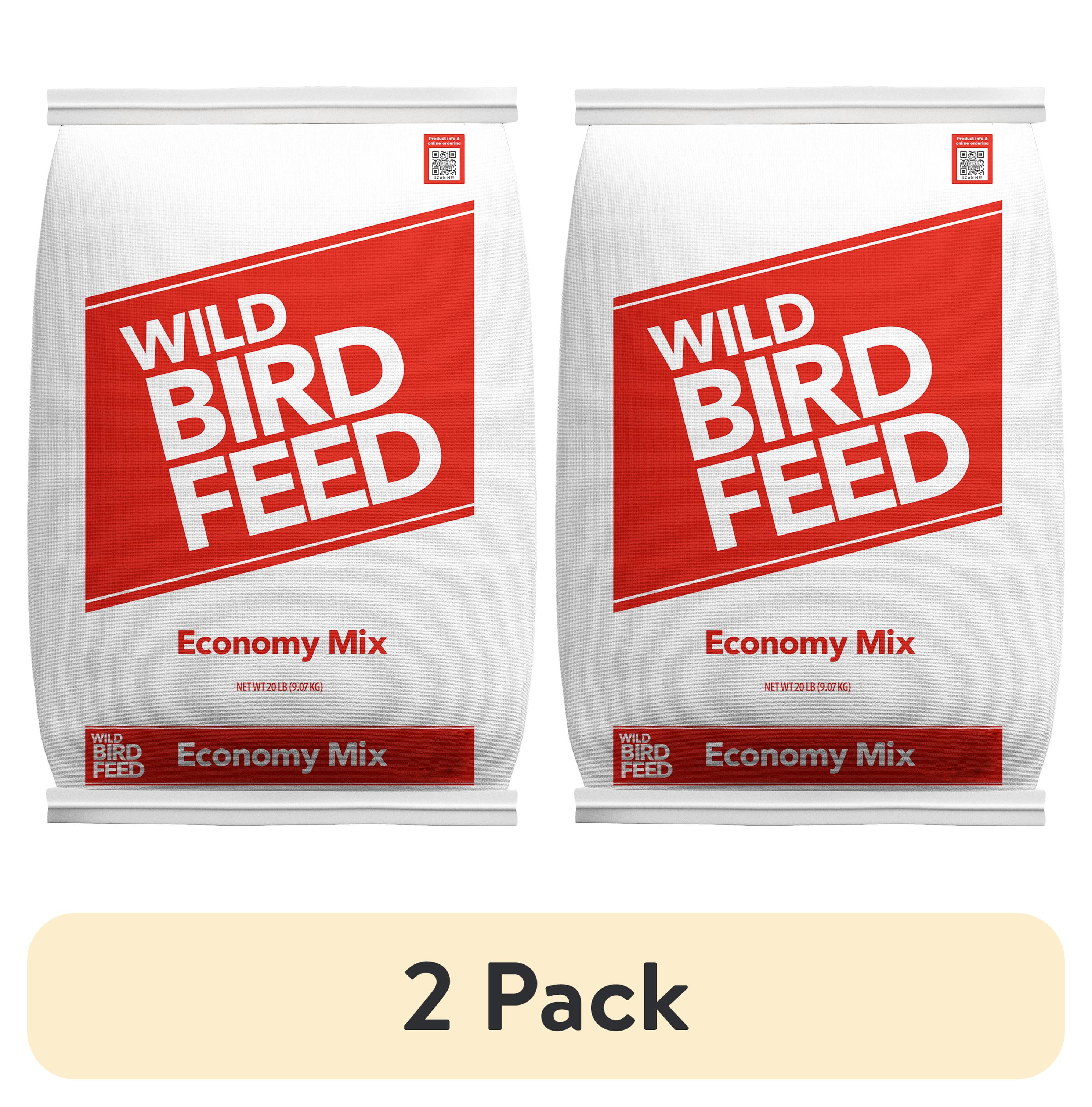 (2 pack) Economy Mix Wild Bird Feed, Value Bird Seed Blend, Dry, 20 lb ...