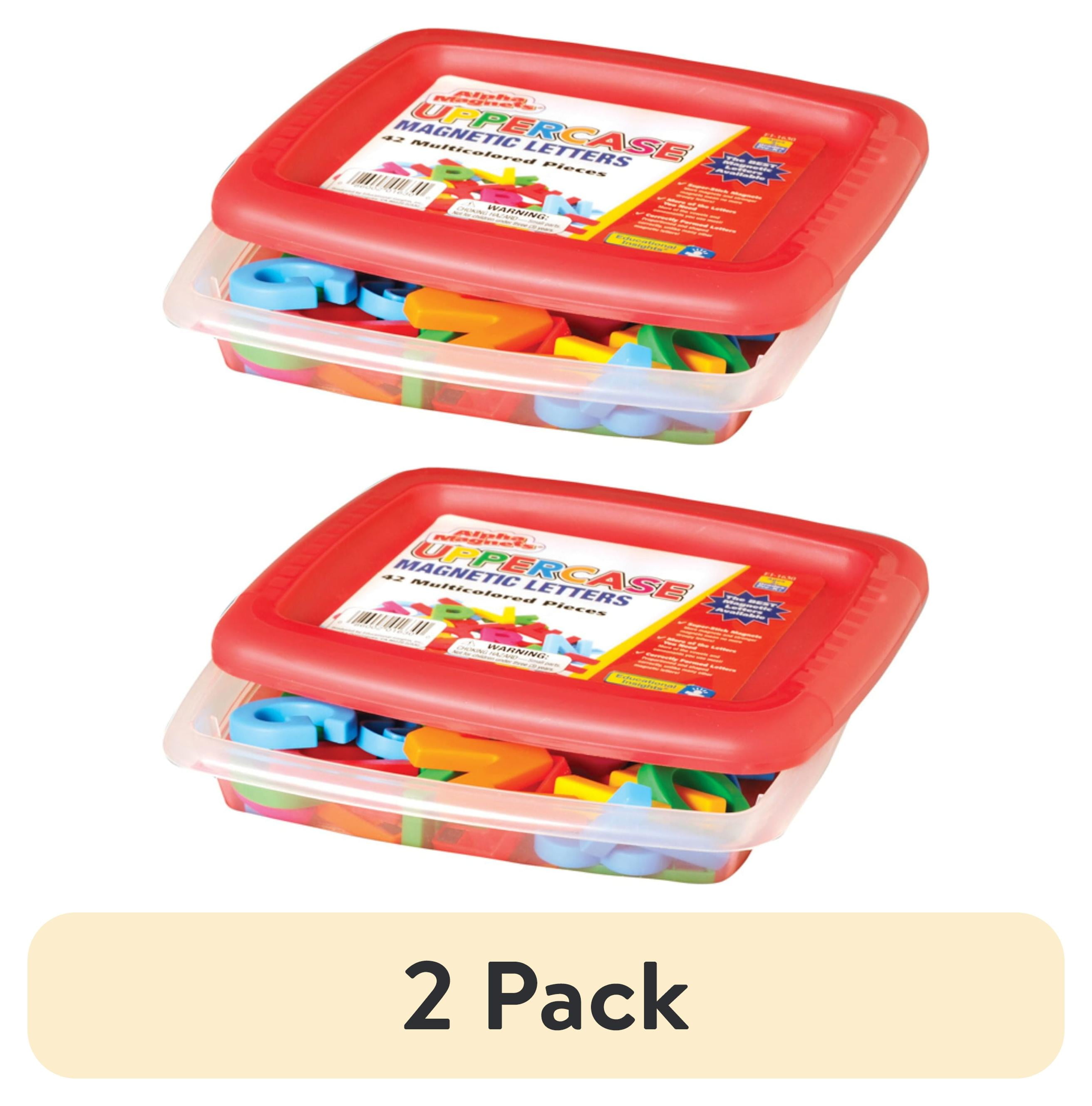 (2 pack) Educational Insights Uppercase Alphamagnets, Set of 42 ...