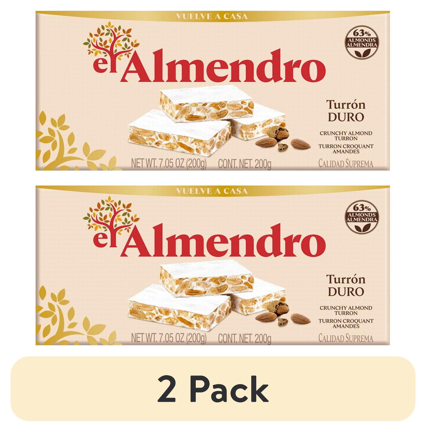 (2 pack) Turron Alicante, Crunchy (2 pk., 7 oz.) - Walmart.com